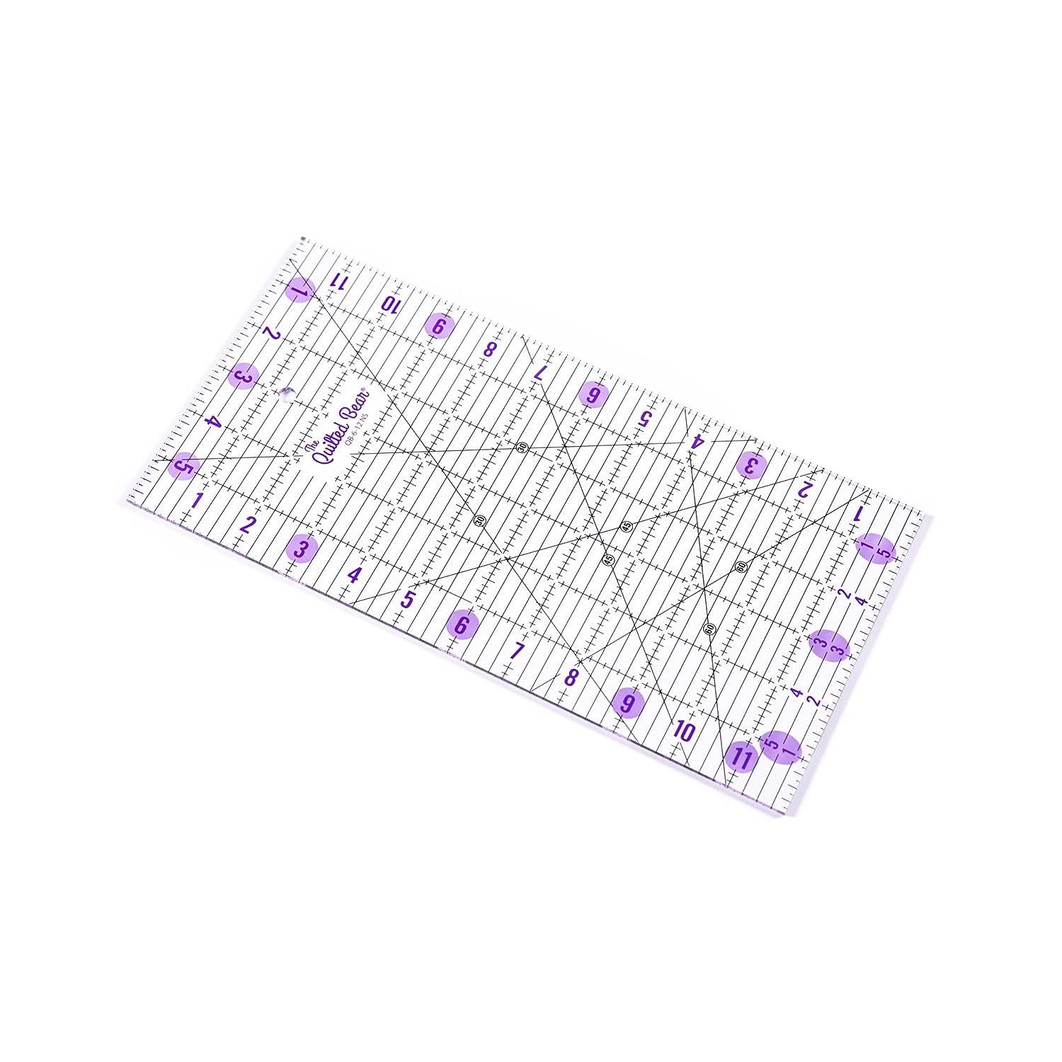 Quilted Bear Quilting Rulers - Transparent Acrylic Non-Slip Patchwork ...