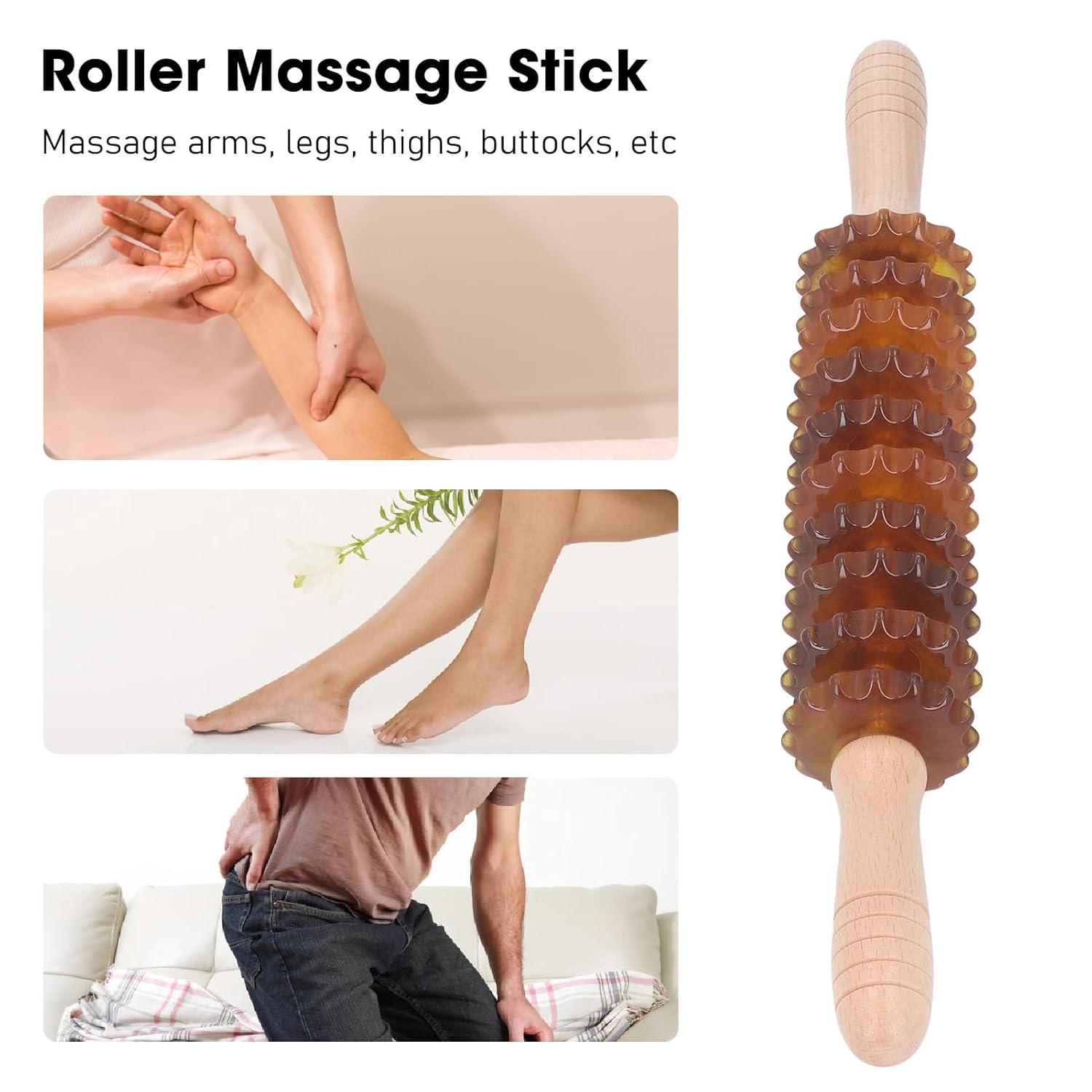 Cellulite Trigger Point Massage Tool - 10 Roll Hand-Held Lymphatic ...