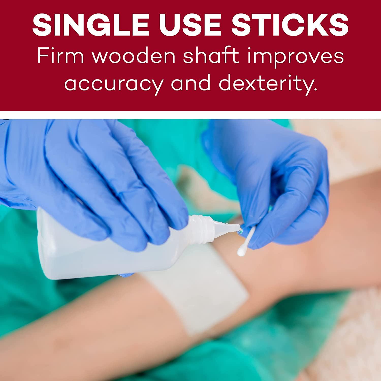 Dealmed 6 Cotton-Tipped Wood Applicators - 1000 Non-Sterile Applicators ...