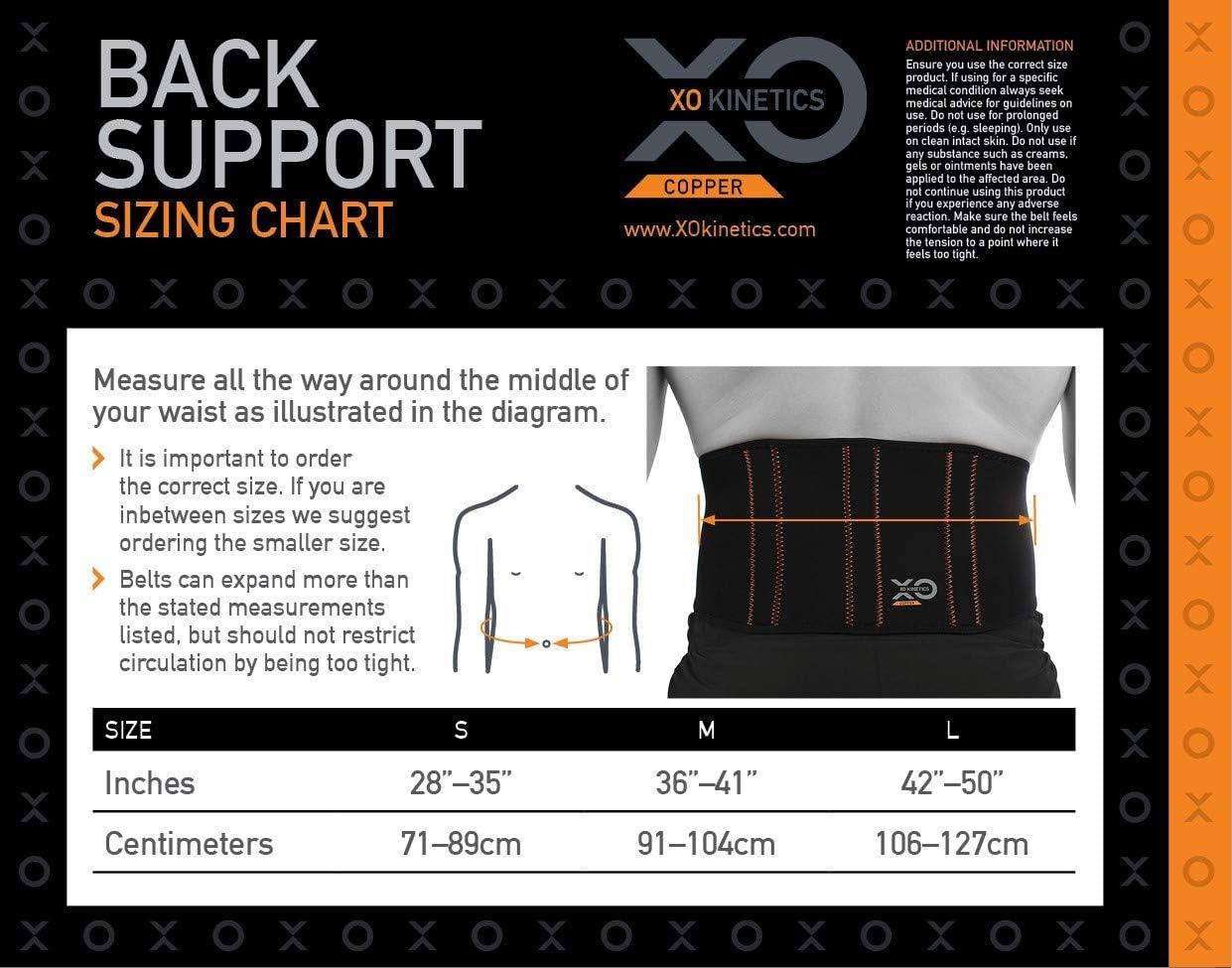 XO Kinetics Premium Lower Back Brace - Adjustable Support Belt for ...