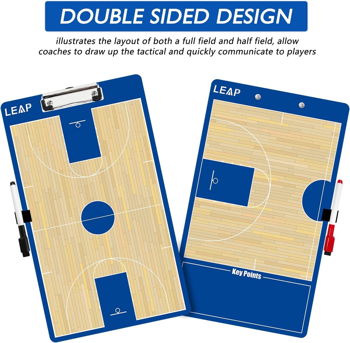 LEAP Coach Board Clipboard Premium Tactical Double-Sided Coach Marker ...