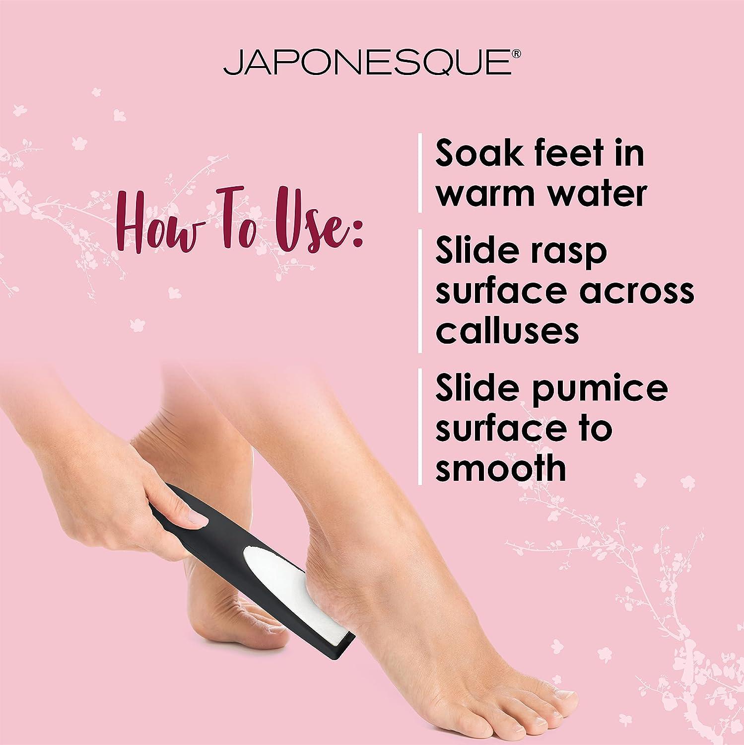 JAPONESQUE Velvet Touch Foot Smoother - Callus Remover and Skin Buffer ...