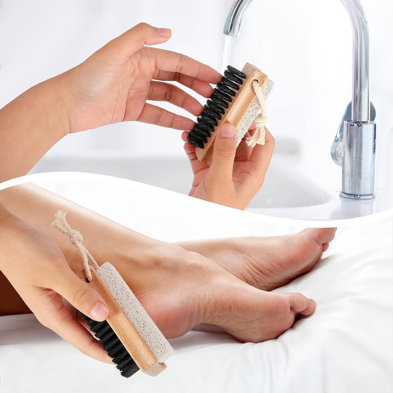 2-in-1 Nail Brushes for Cleaning Fingernails & Exfoliating Feet ...