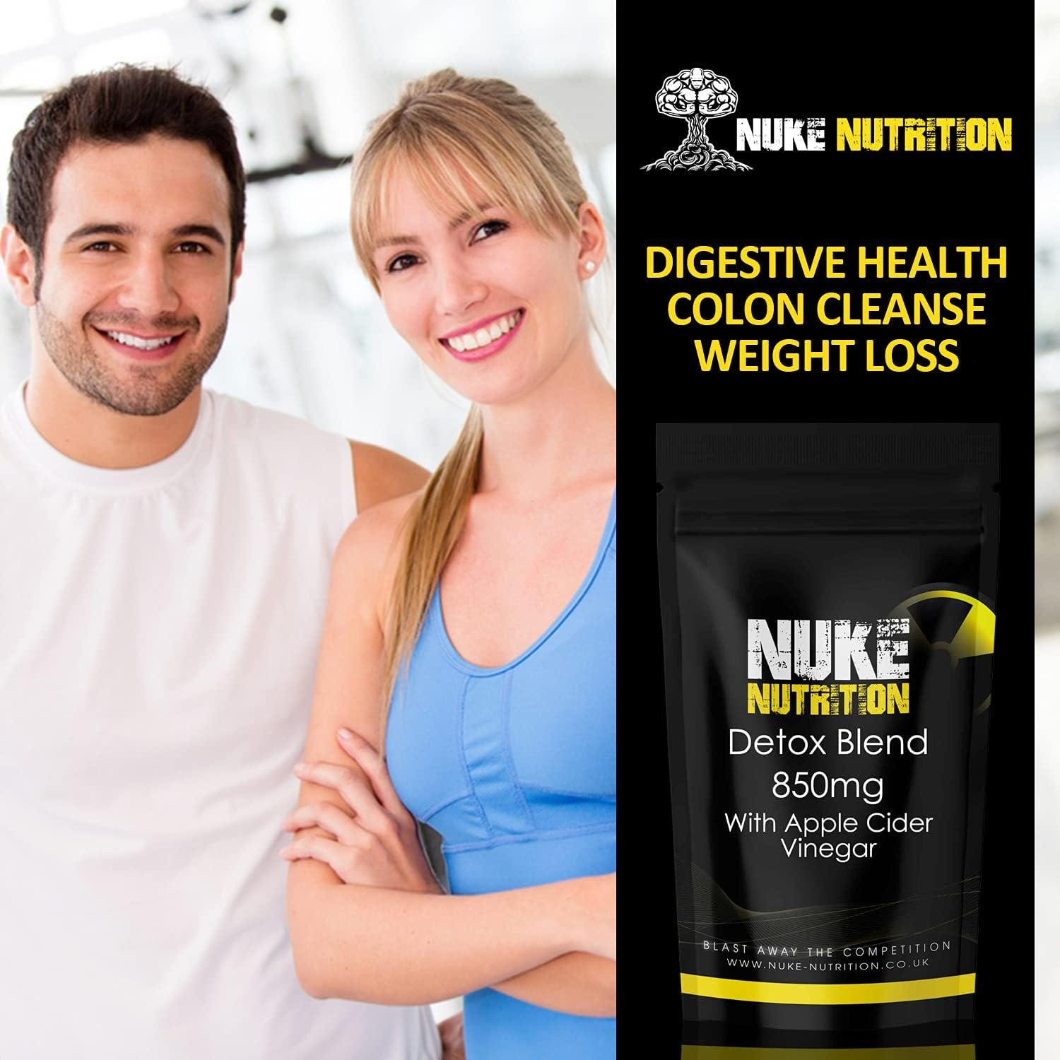 Nuke Nutrition Colon Cleanse - 180 Capsules for Gut Health - Detox ...