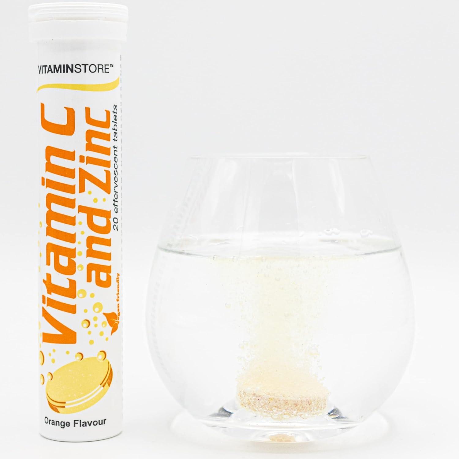 Vitamin Store Vitamin C and Zinc Effervescent Tablets - 3 Packs of 20 ...