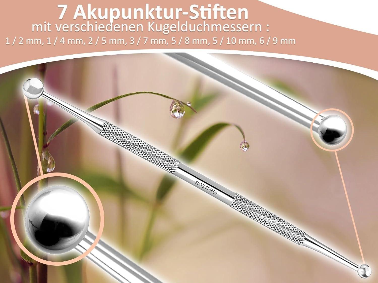 Premium Acupressure Pen Set | 7-Piece Acupuncture Massage & Scar Stick ...