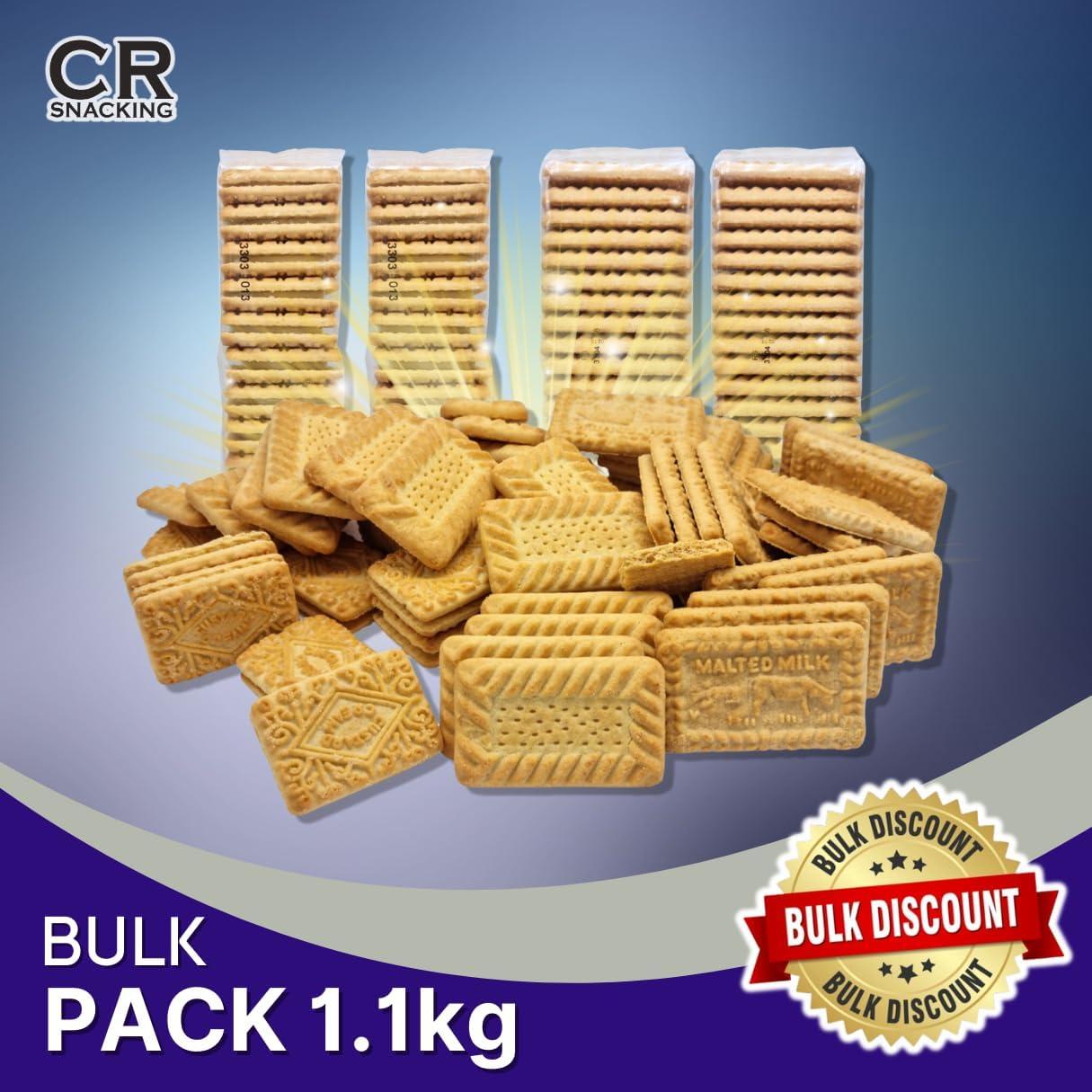 Assorted Luxury Biscuits (1.1kg) - Custard Creams Malted Milk Shortcake ...