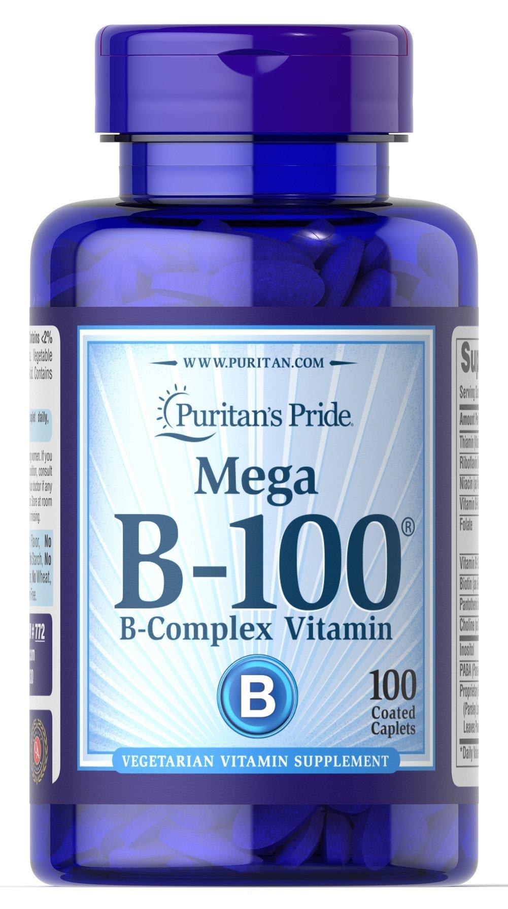 Puritan's Pride Vitamin B-100 Complex - Essential B Vitamins for Energy ...
