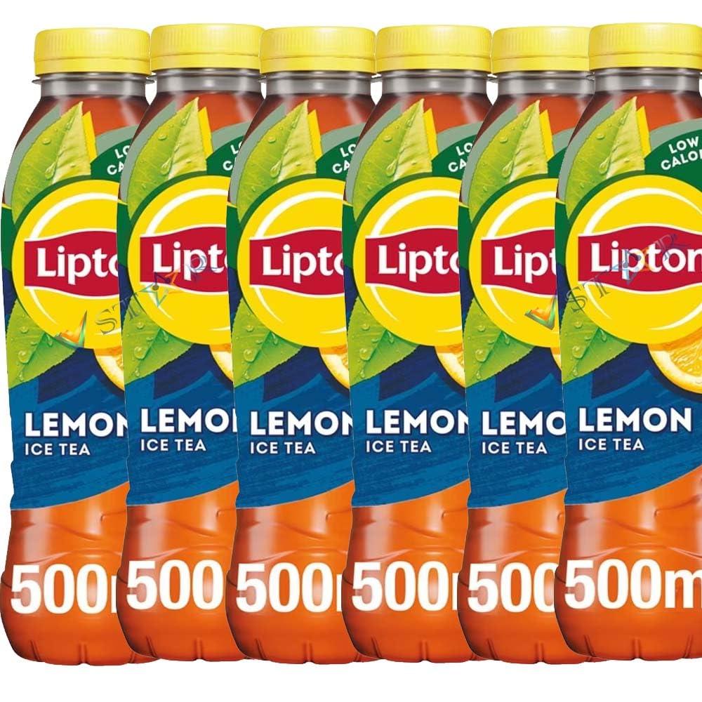 Lemon & Ice Tea Peach Still Soft Drink 500ml (6 Bottles Lemon Ice Tea 500ml) Lipton Lemon Ice ...