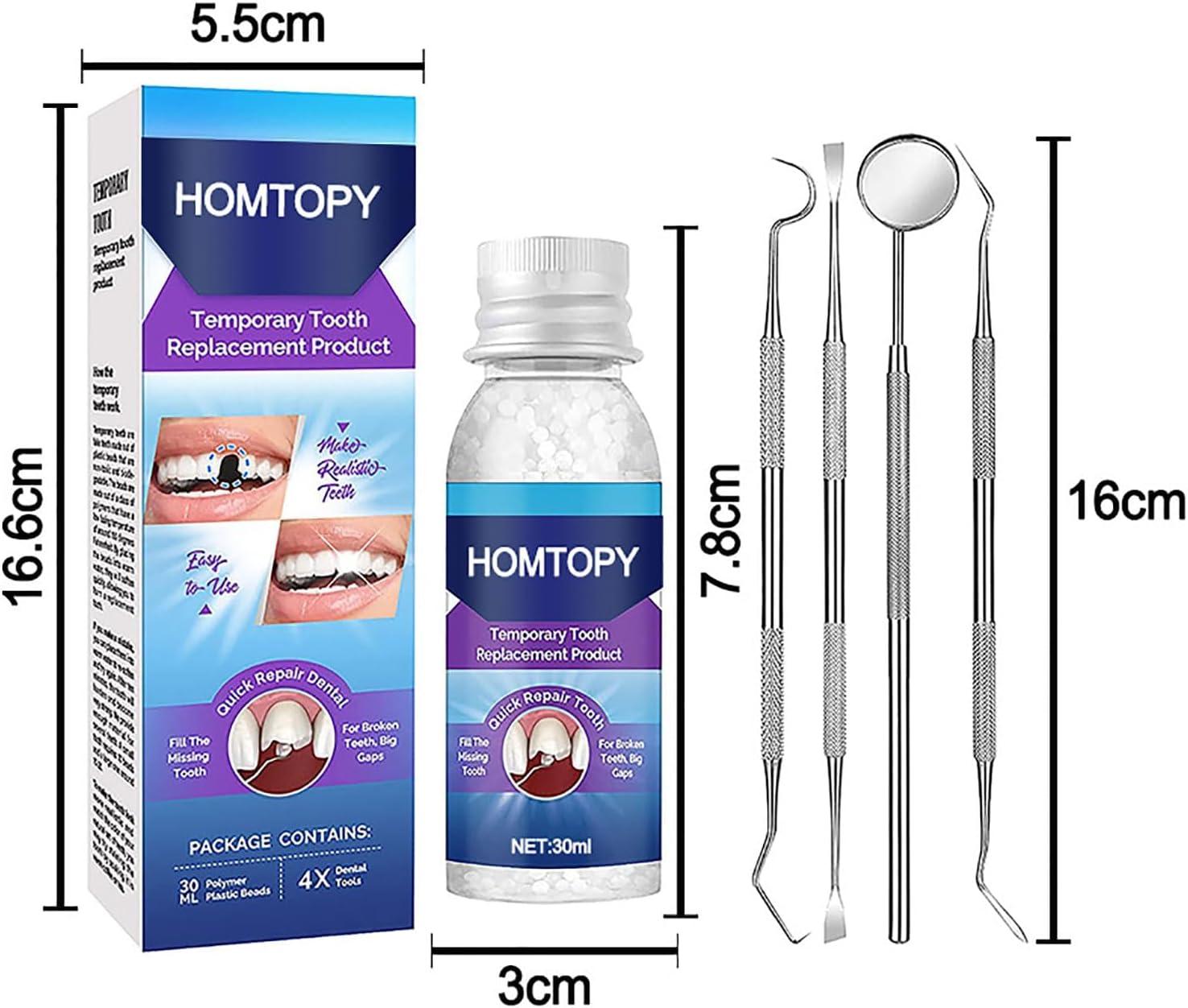 EXQST Restoration Pearl Teeth Kit - Dental Restoration for Missing ...