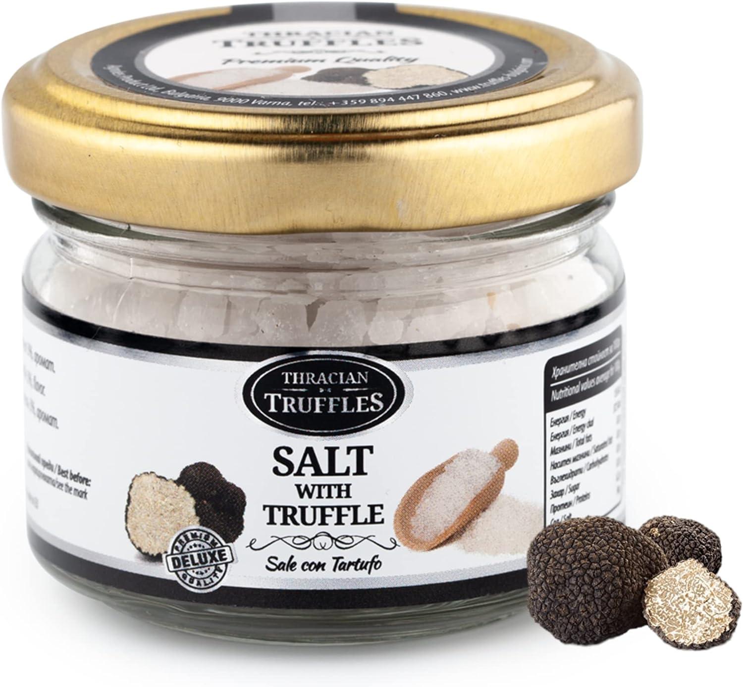 Black truffle salt Sea salt with truffles Truffle Flavoured Gourmet ...