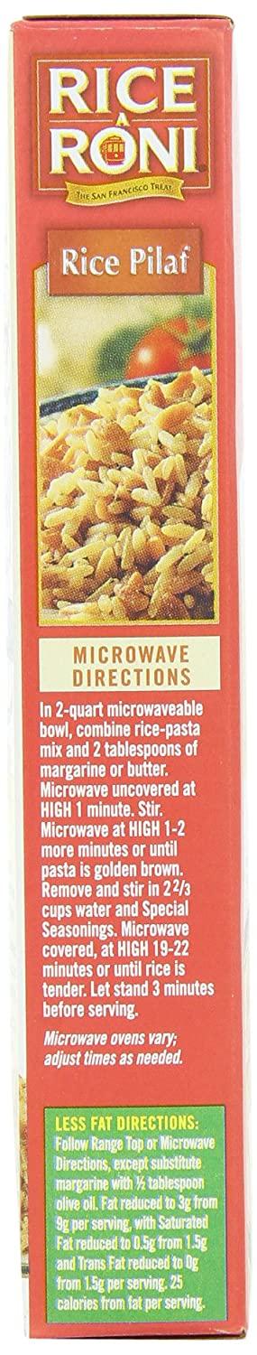 Rice a Roni Rice Pilaf Pasta and Rice Mix 7.2 Ounce (Pack of 12 Boxes ...