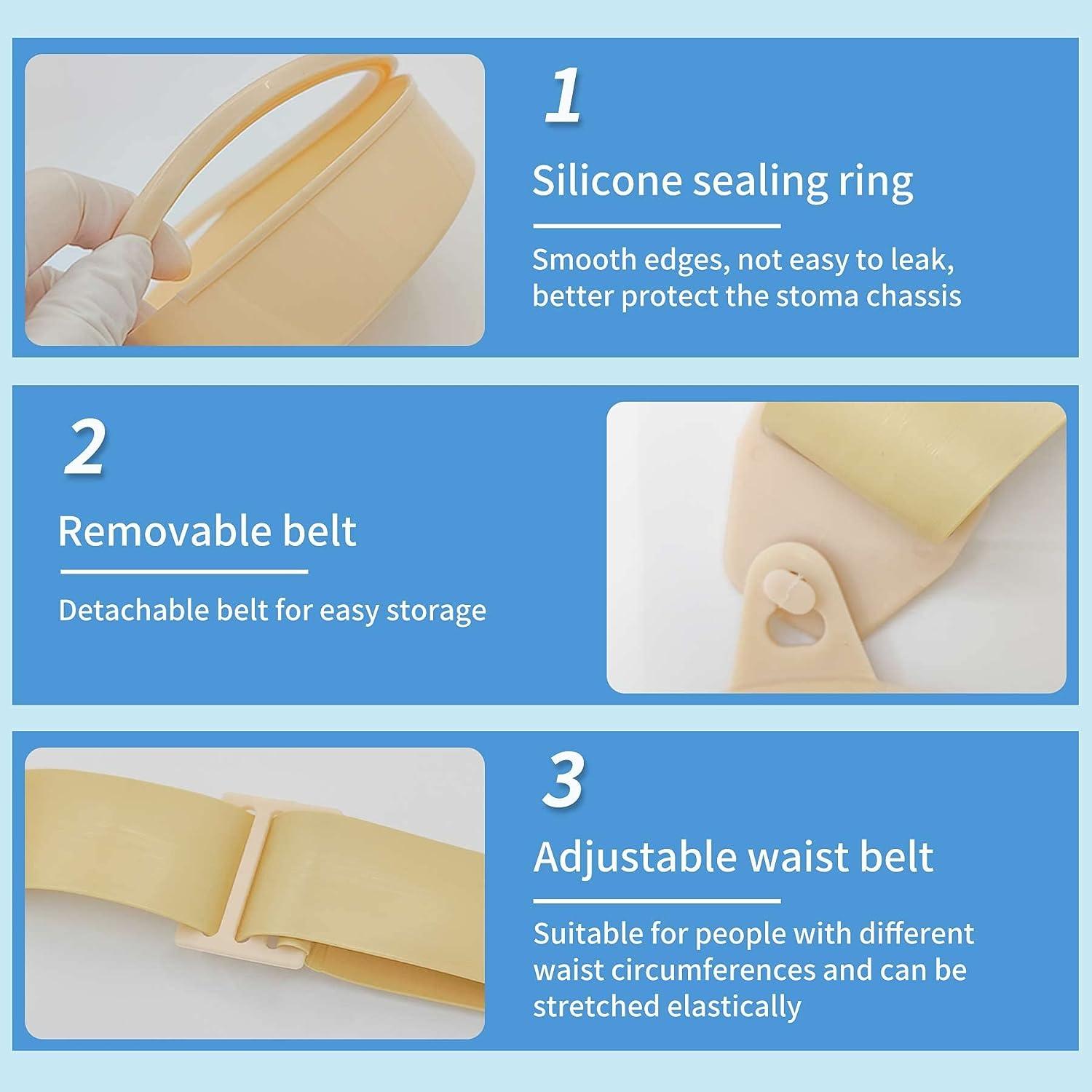 Waterproof Ostomy Stoma Guard Shield with Adjustable Belt - Shower and ...