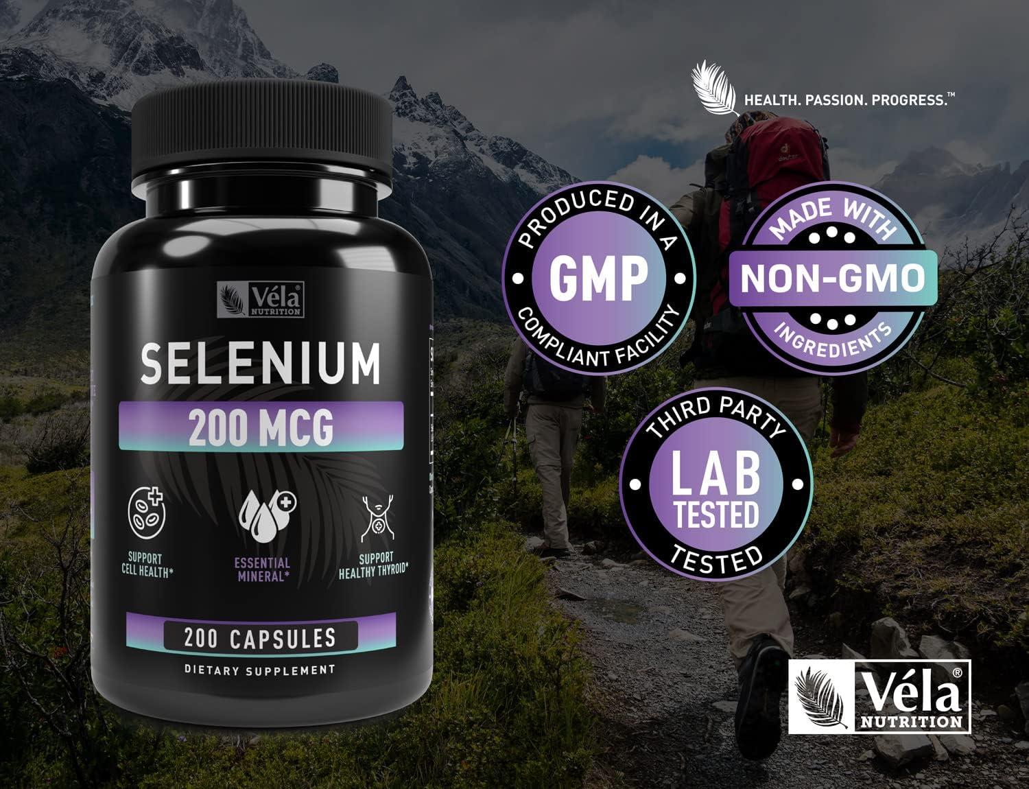 Selenium Capsule Supplement 200mcg - Antioxidant Support for Immune ...