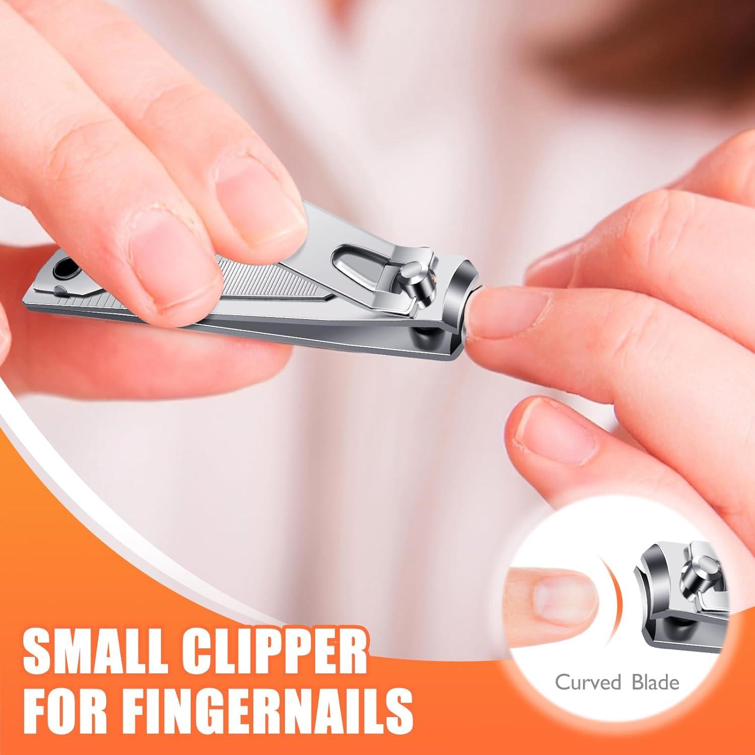DRMODE 8-Piece Nail Clipper Set | Sharp Stainless Steel Fingernail ...