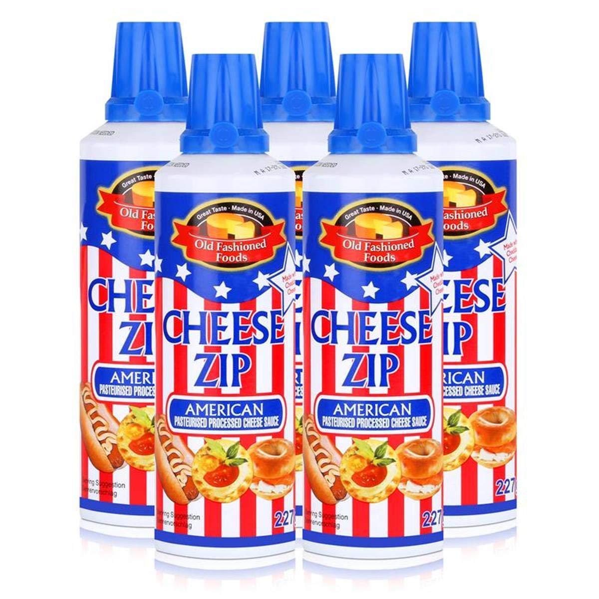 Buy Old Fashioned Foods Cheese Zip 227g - American Spray Cheese Cheddar ...