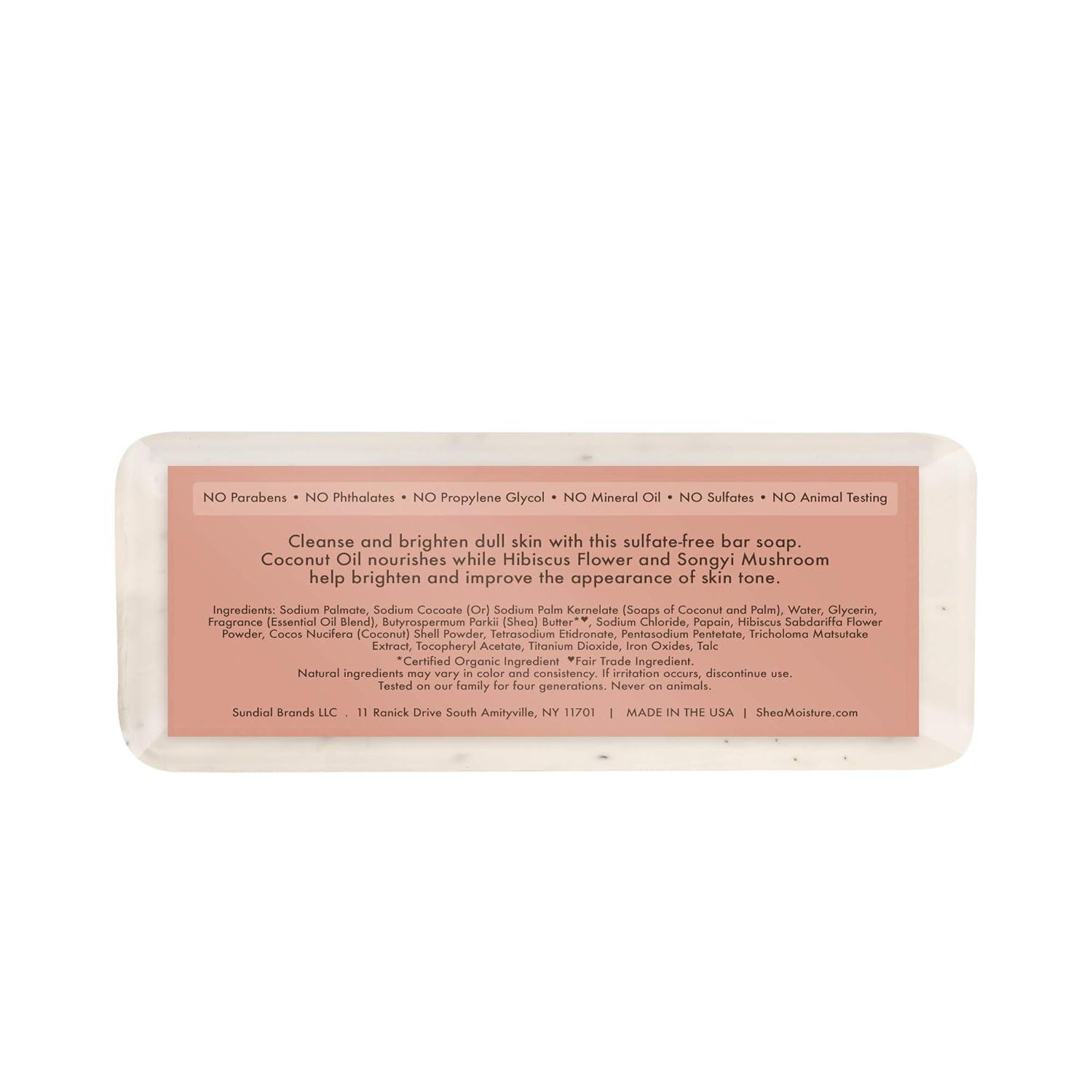 Shea Moisture Coconut & Hibiscus Shea Butter Soap Bar 8oz (235ml) - 2 ...