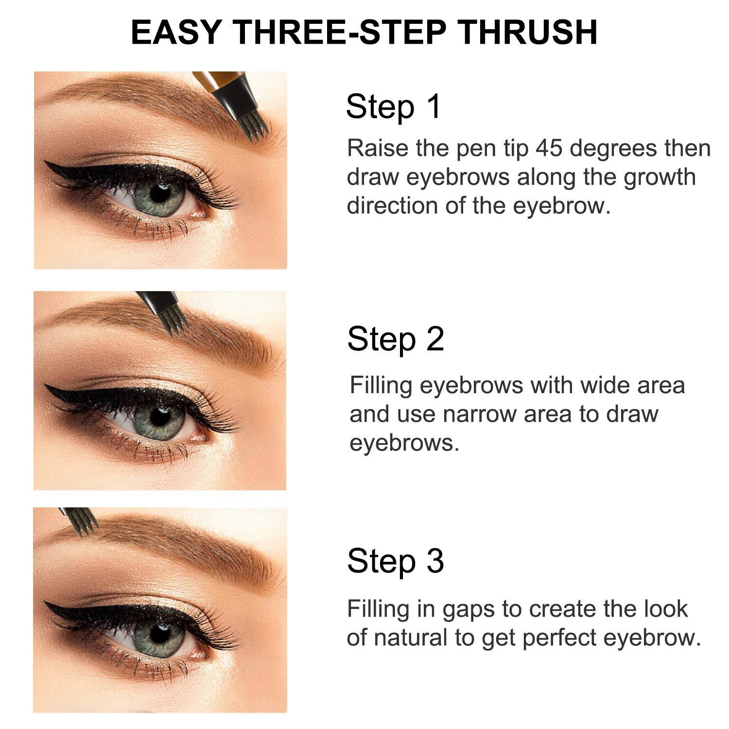 how to draw eyebrows with a pencil