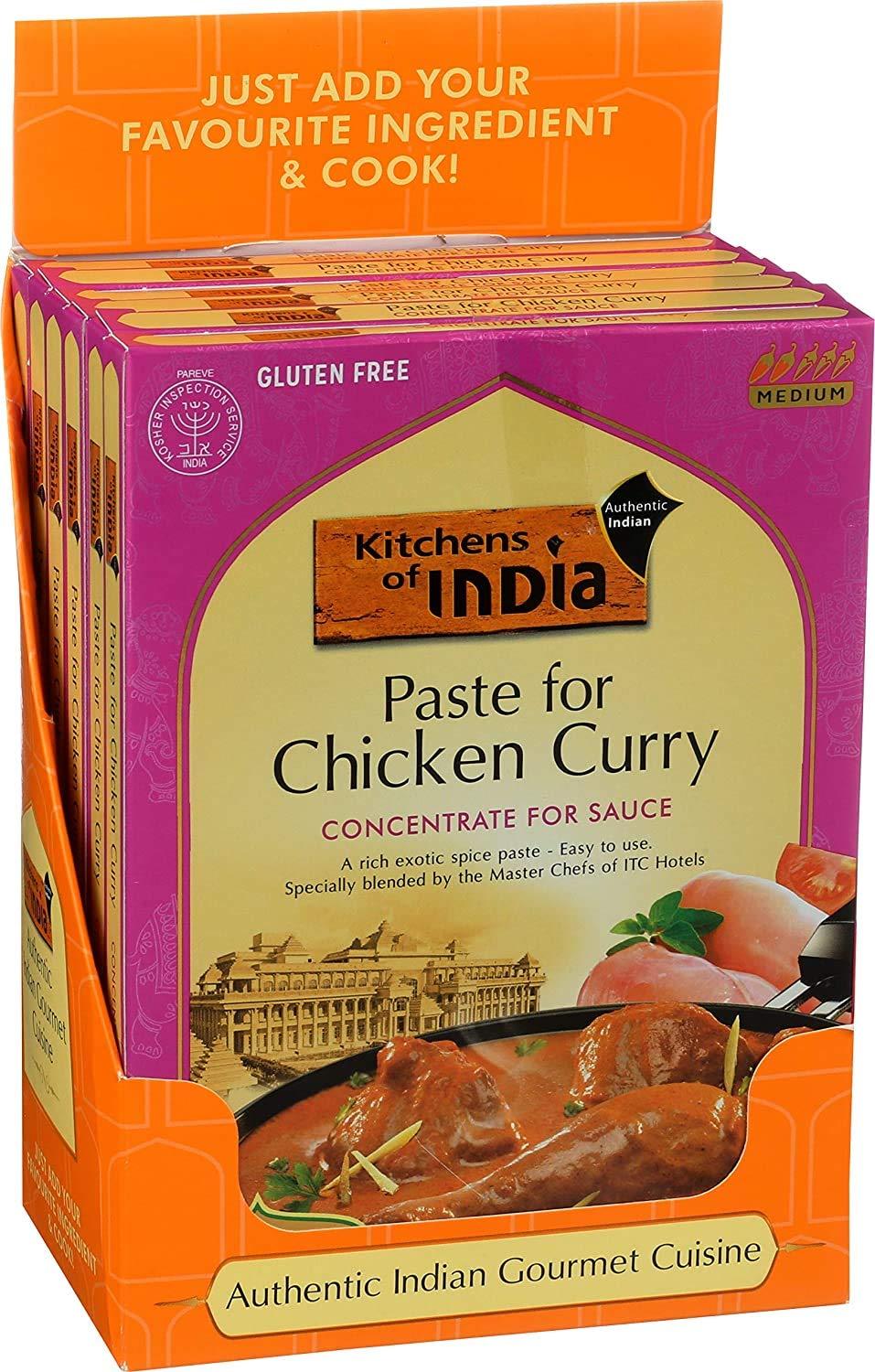 Kitchens Of India Chicken Curry Paste 3.5 oz Boxes - Pack of 6 | Buy ...