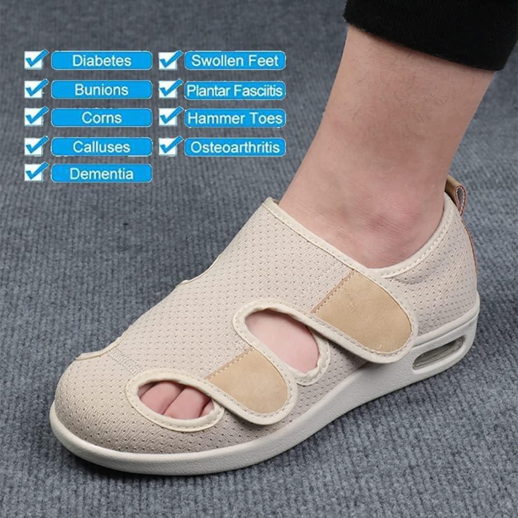 STABLLP Diabetic Shoes for Men and Women - Adjustable Surgical Slipper ...