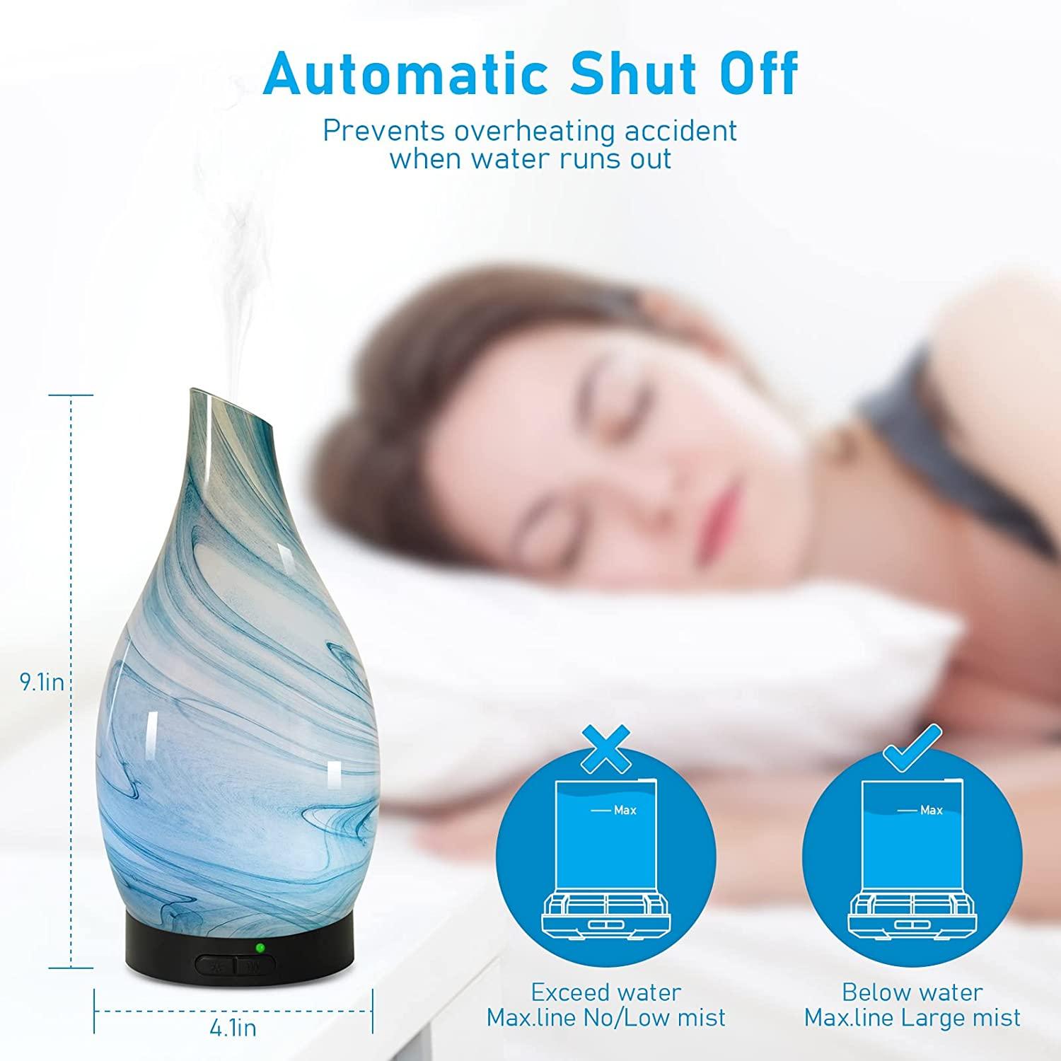 Blue Ink 100ML Ultrasonic Aromatherapy Diffuser with LED Light ...