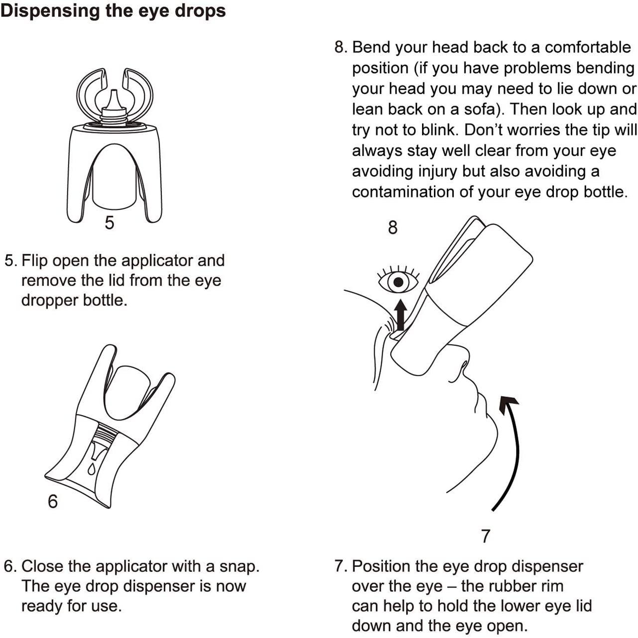 Remedic Eyedrop Guide Aid - Easy Eye Drop Bottle Dispenser for All Ages ...