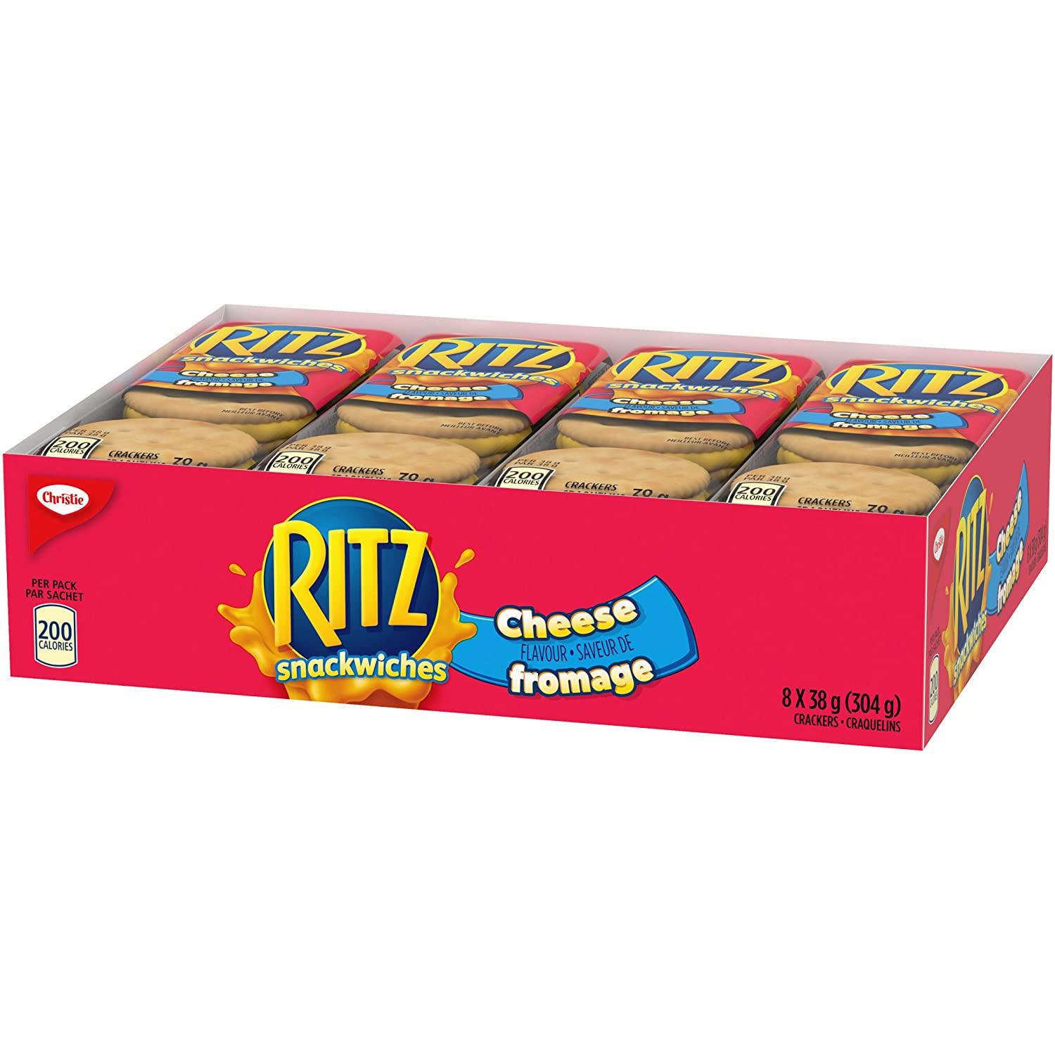 Ritz Snackwich Crackers Cheese Flavour 304g/10.7oz (8x38g) - Imported ...