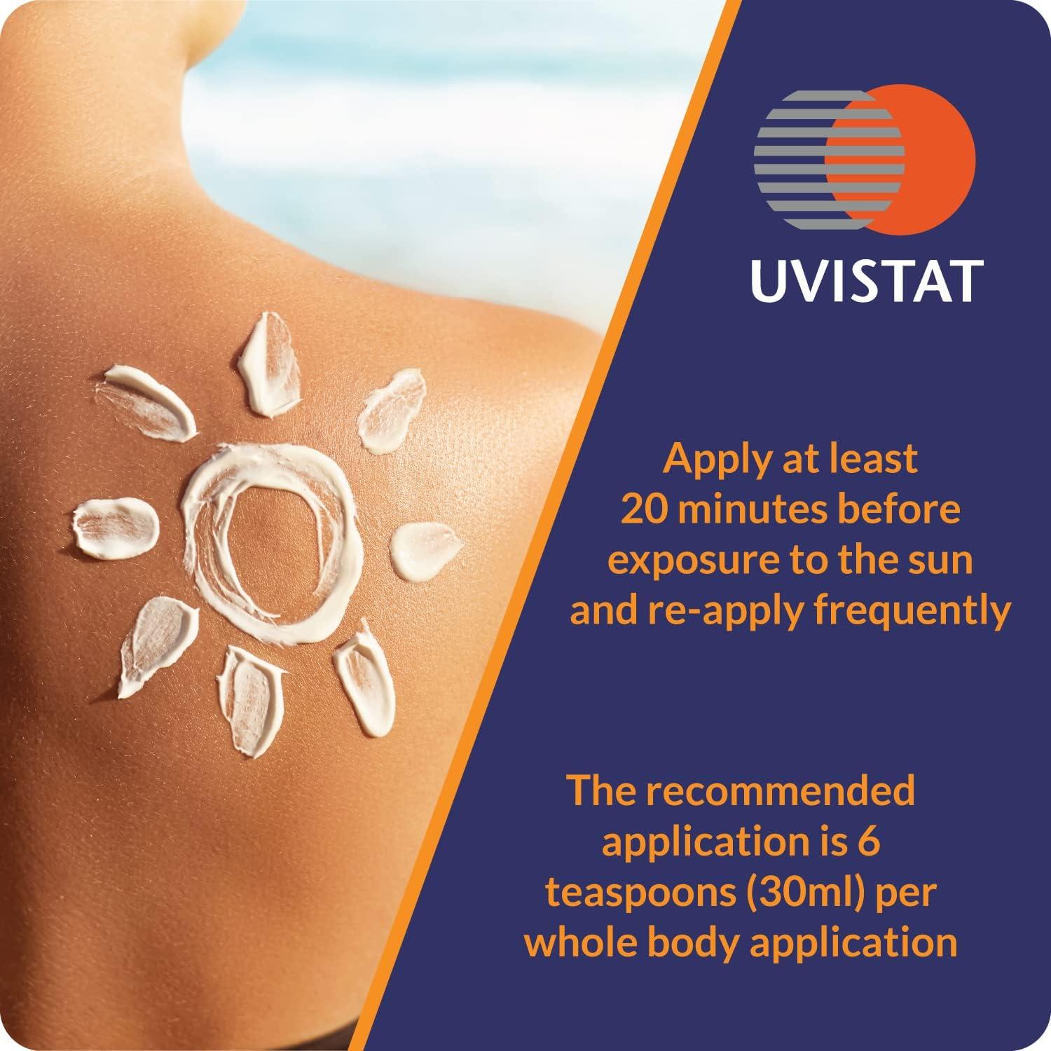 Uvistat Sun Cream SPF 50 (125ml) Fragrance-Free Moisturising for ...