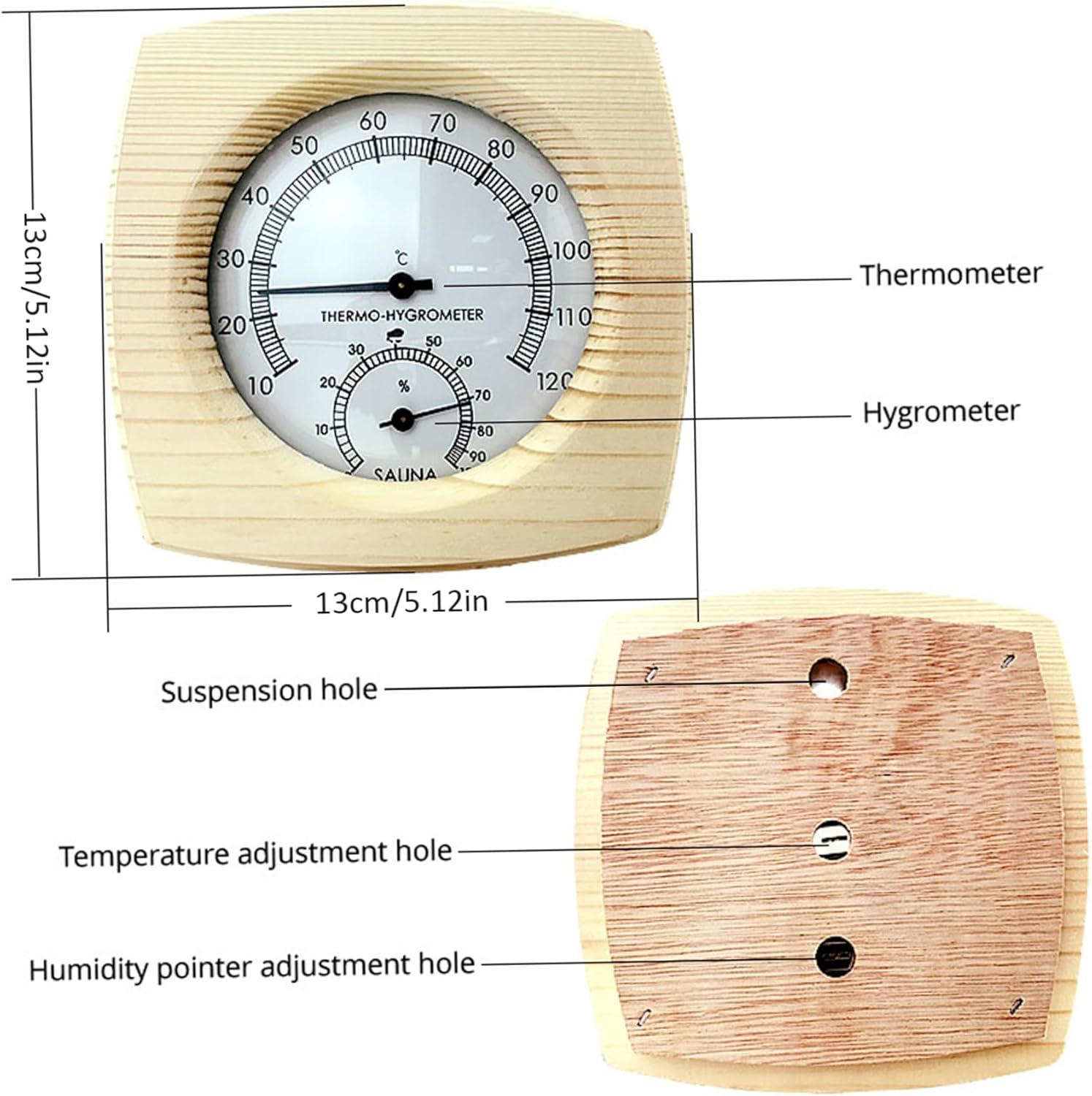 Buy 2 in 1 Sauna Thermometer & Hygrometer - Digital Room Temperature ...
