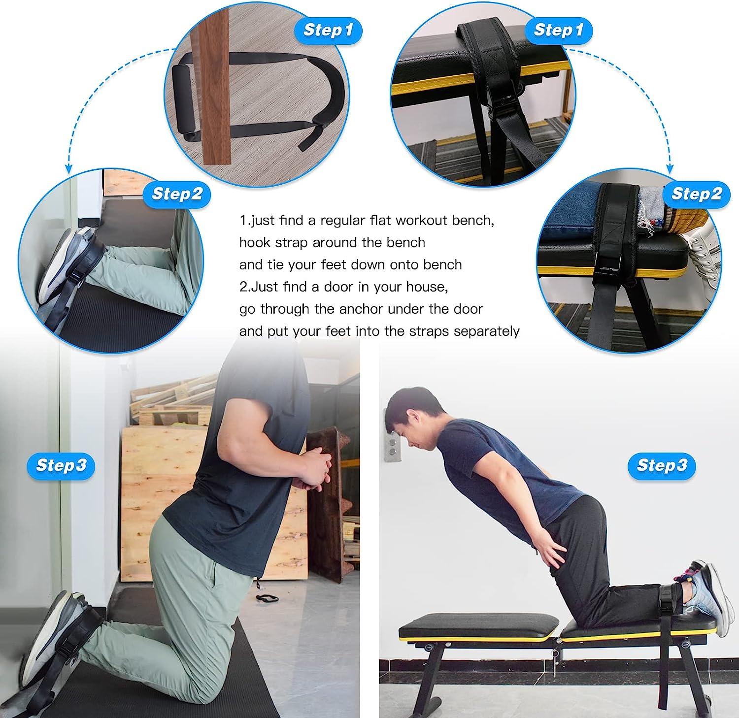 dumbbell hamstring curl strap