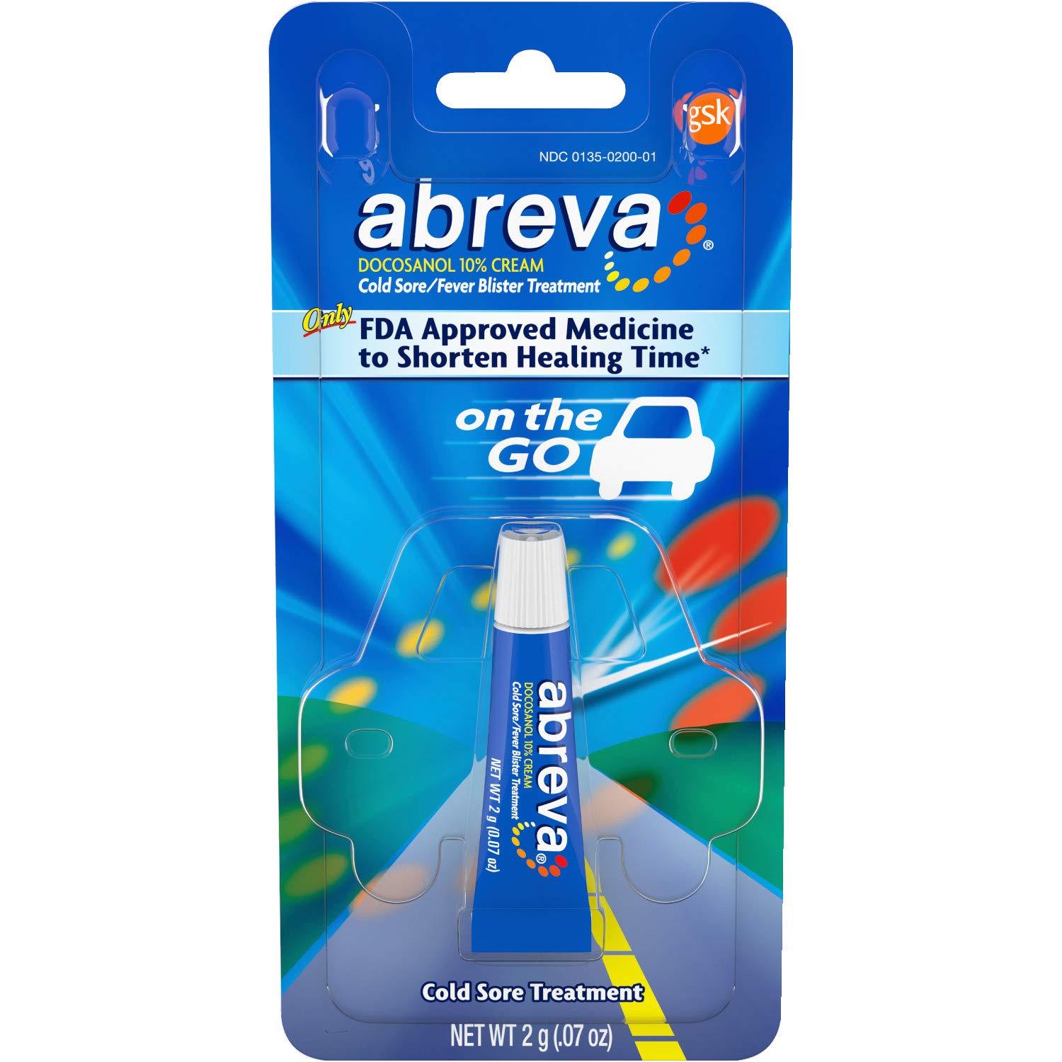 Abreva Cold Sore Treatment 2g (Pack of 2) - Fast-Acting Relief for ...