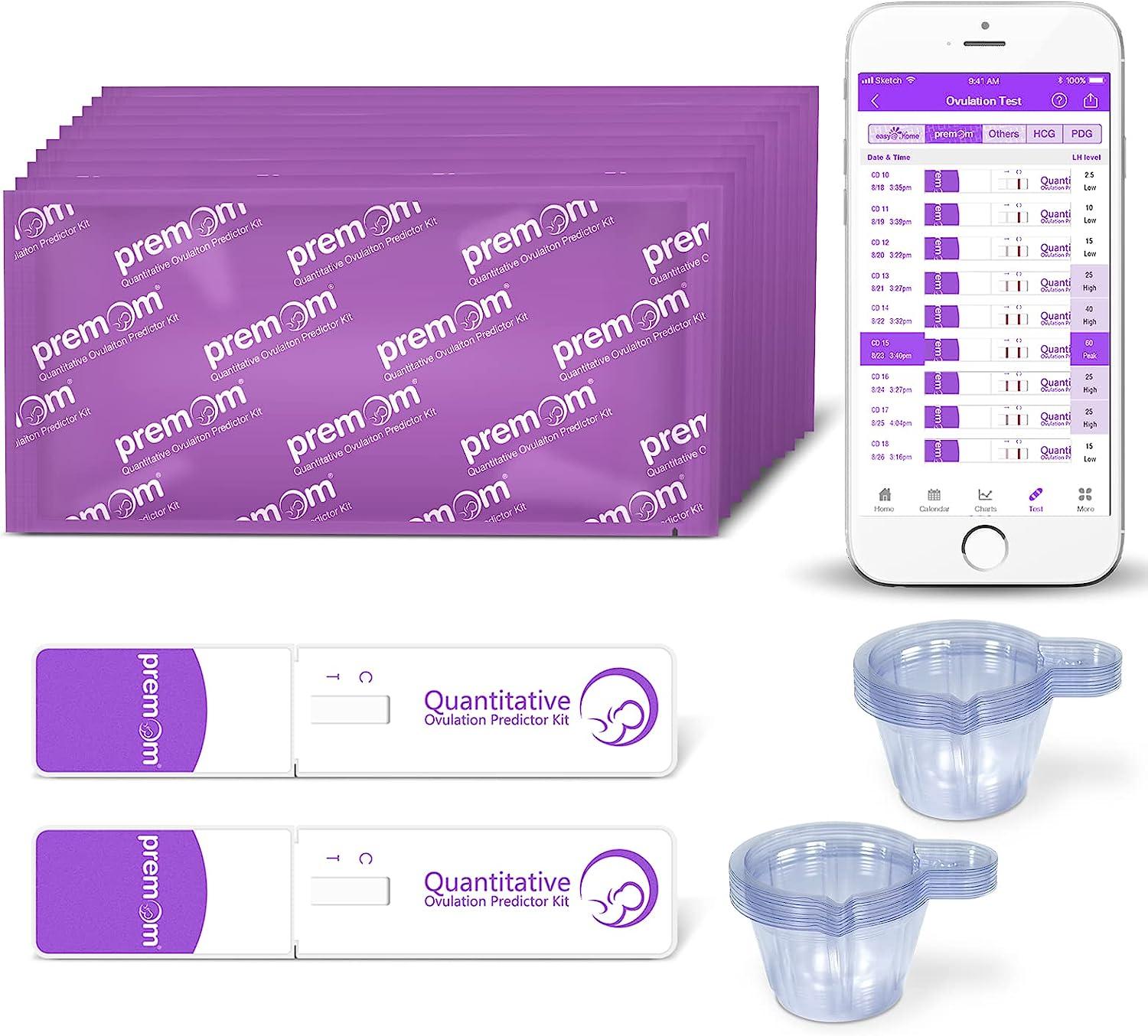 Premom Quantitative Ovulation Test Dip Card with Digital Ovulation ... Premom Quantitative Ovulation Test Dip Card with Digital Ovulation ...