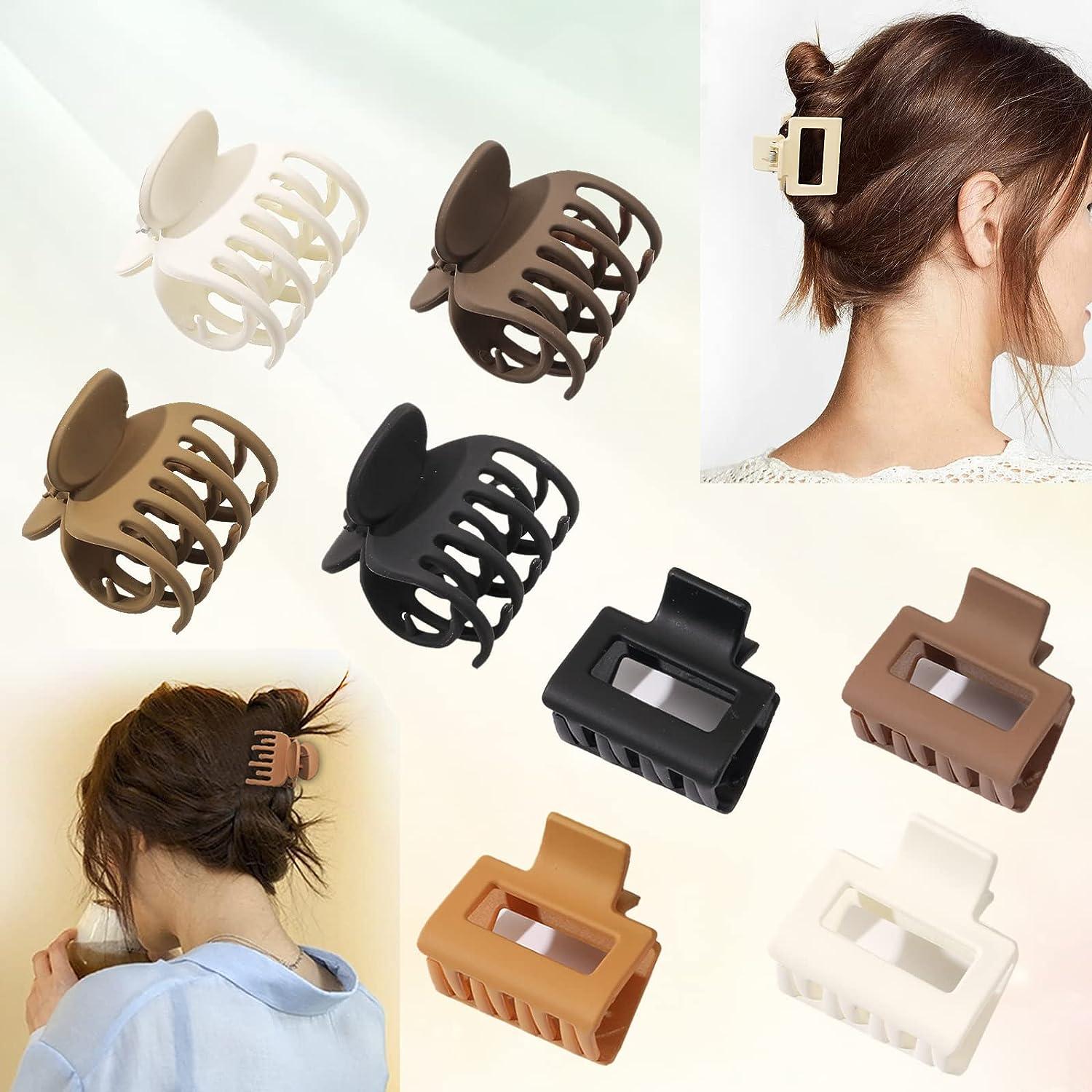 Small Matte 7 Color Hair Clips for Women Girls Kids - 1.6 Inch Mini ...