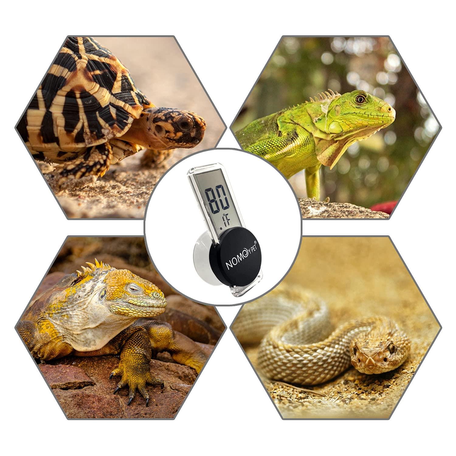 NOMOY PET Reptile Terrarium Thermometer | Digital Temperature Monitor ...