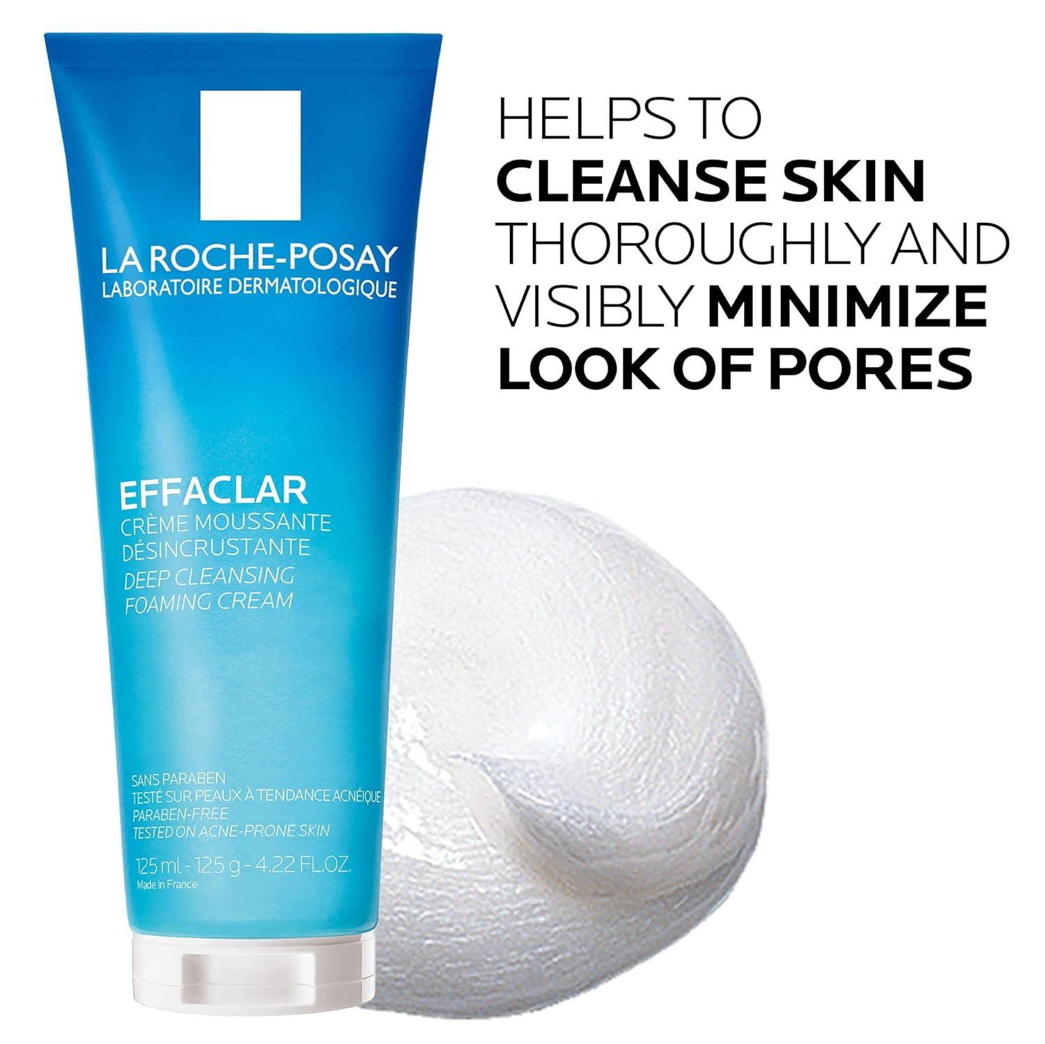La Roche-Posay Effaclar Deep Cleansing Foaming Facial Cleanser - Daily ...