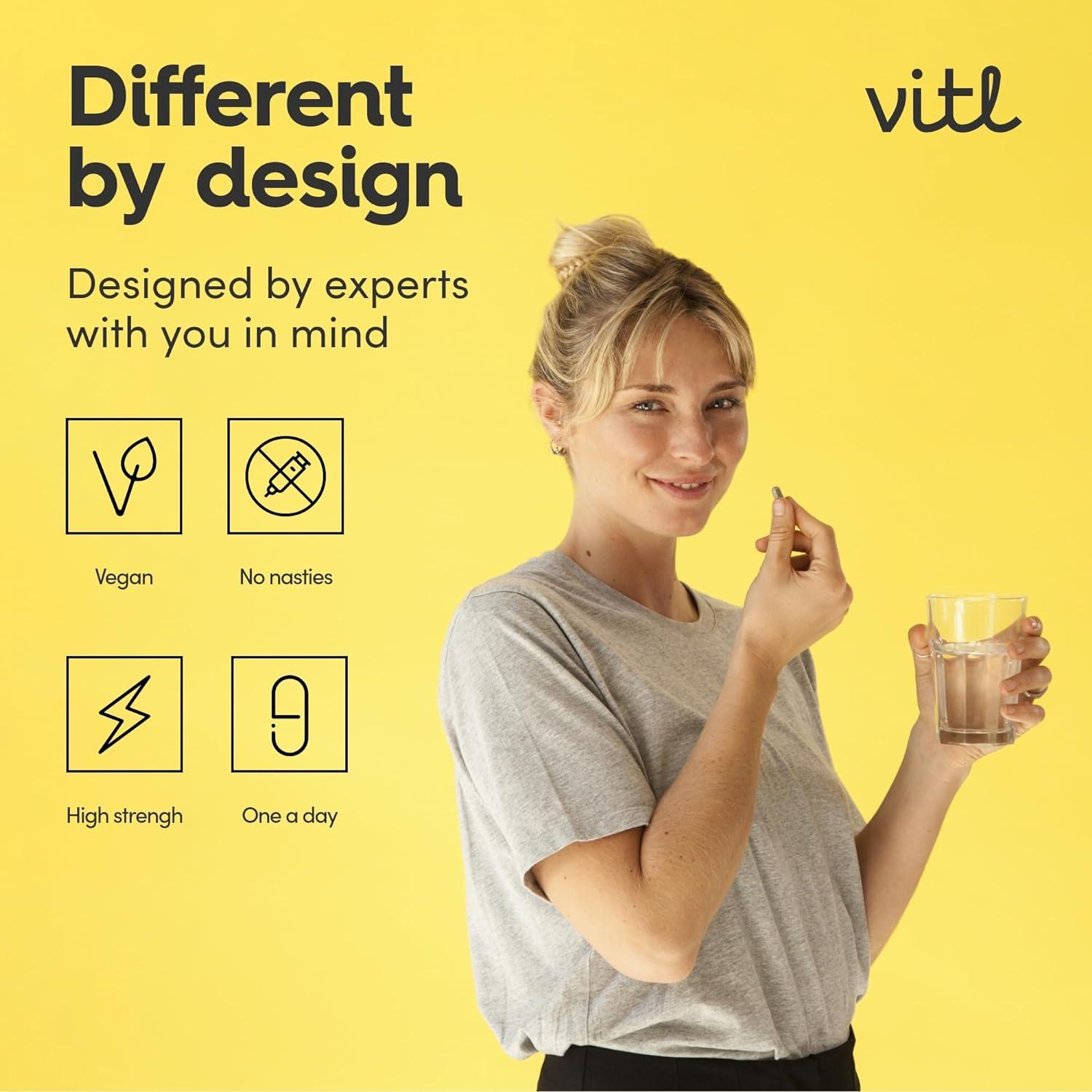 Vitl Bifidobacterium Support Daily Supplement - 60 Capsules, 4 Billion ...