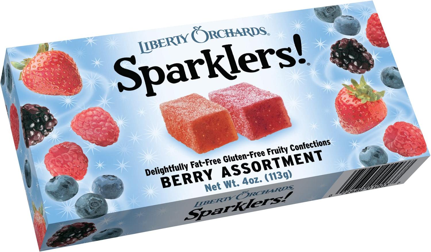 Liberty Orchards Berry Sparklers - 4 Ounce | Fat Free, Gluten Free, Nut ...