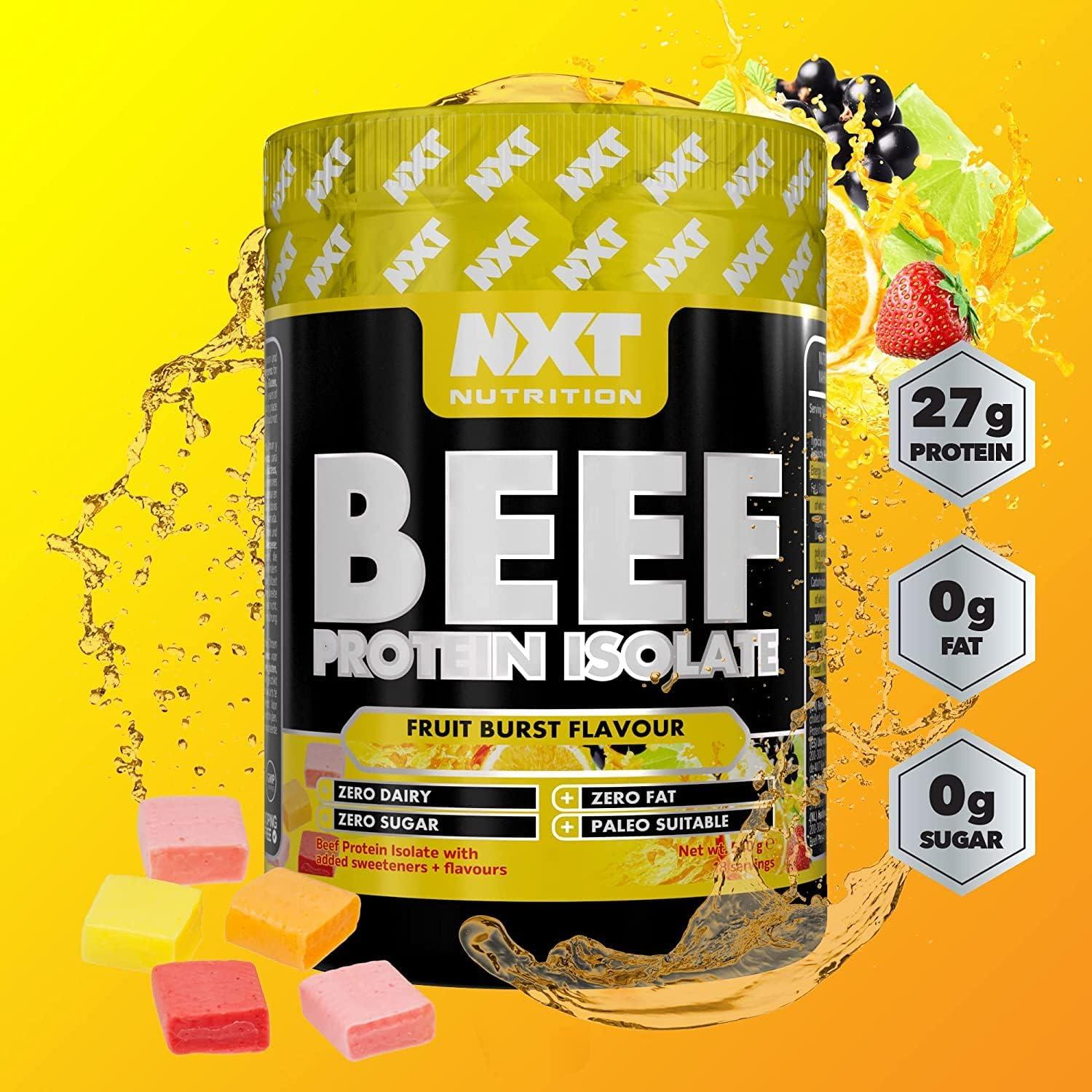NXT Beef Protein Isolate 540g - High Protein Powder with Natural Amino ...