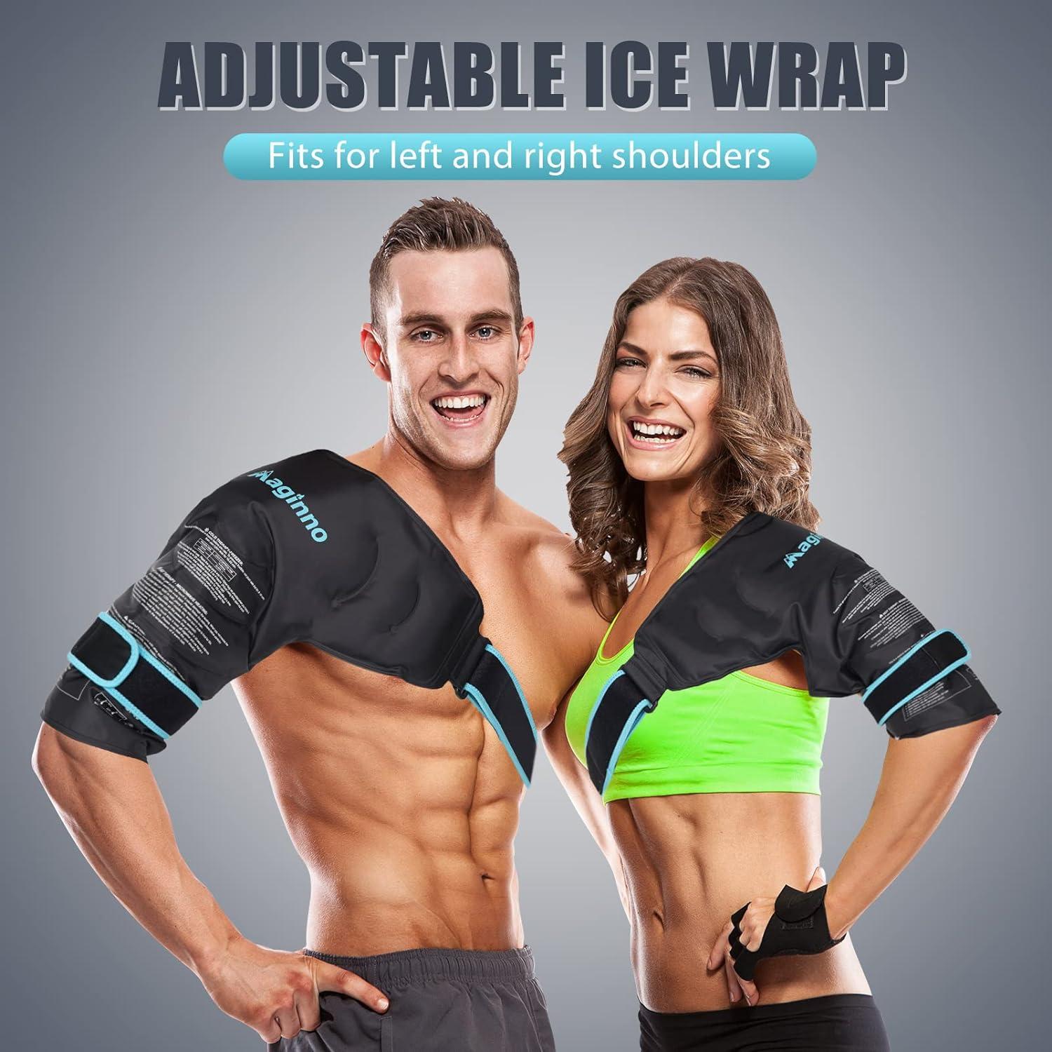 Maginno Shoulder Ice Packs - Reusable Heat/Cold Therapy for Shoulder ...