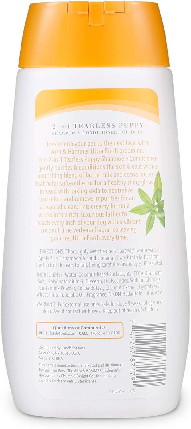 Arm & Hammer Ultra Fresh 2-In-1 Puppy Shampoo + Conditioner 473ml ...