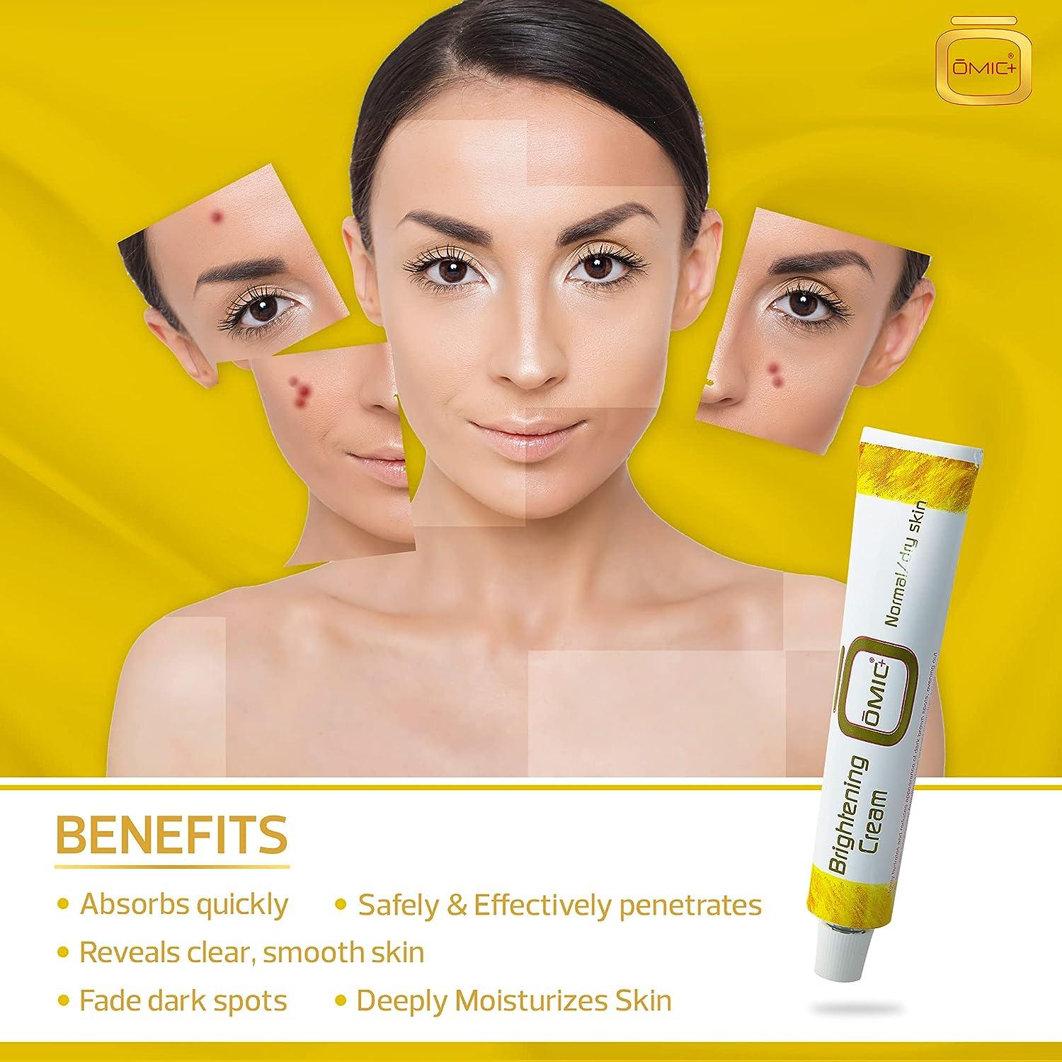 OMIC Skin Brightening Cream - 1.7 Fl oz / 50 ml - Helps to Reduce ...