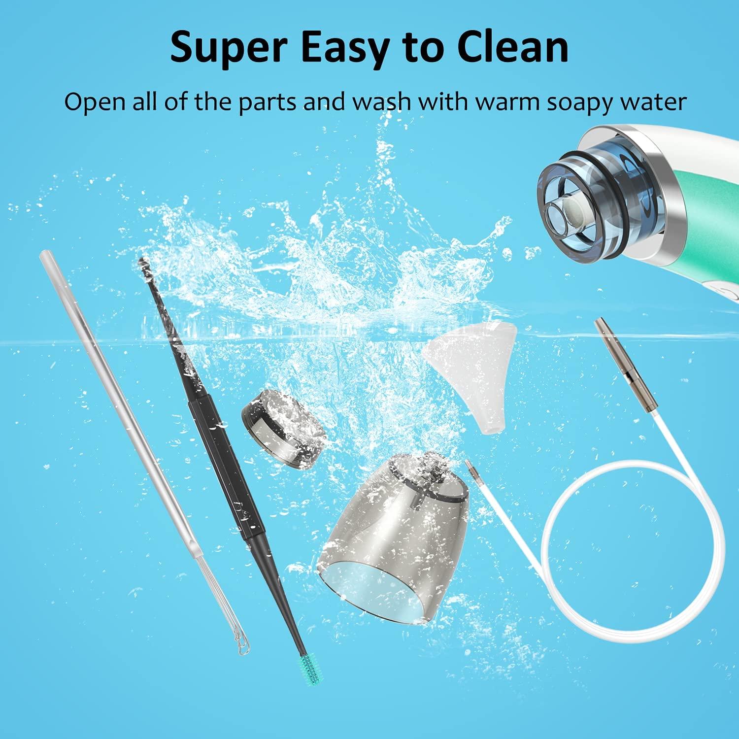 Electric Ear Wax Remover Kit | Strong Suction Ear Dryer for Swimmers ...