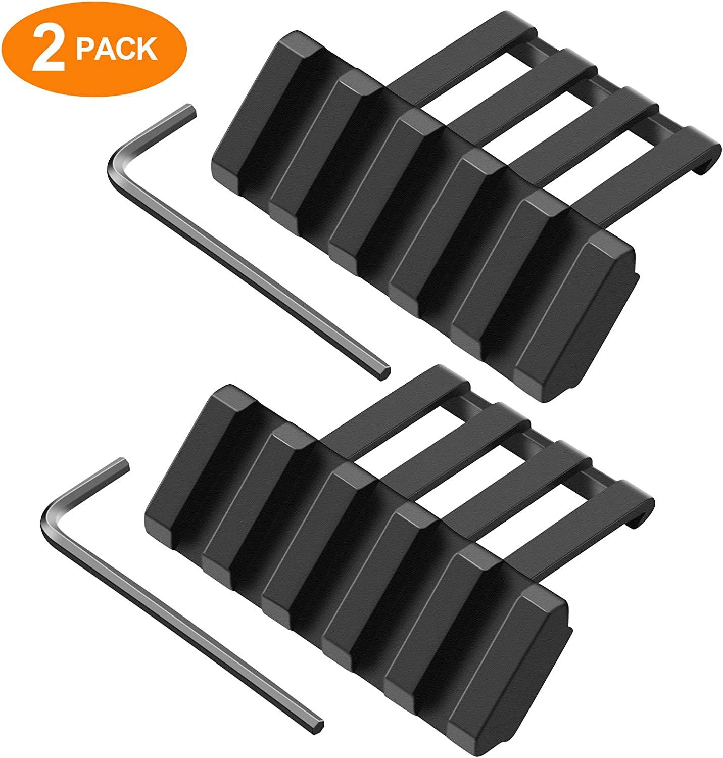 FENTUK Picatinny Offset Rail Mounts, 3 4 5 Slots 45 Degree Offset ...