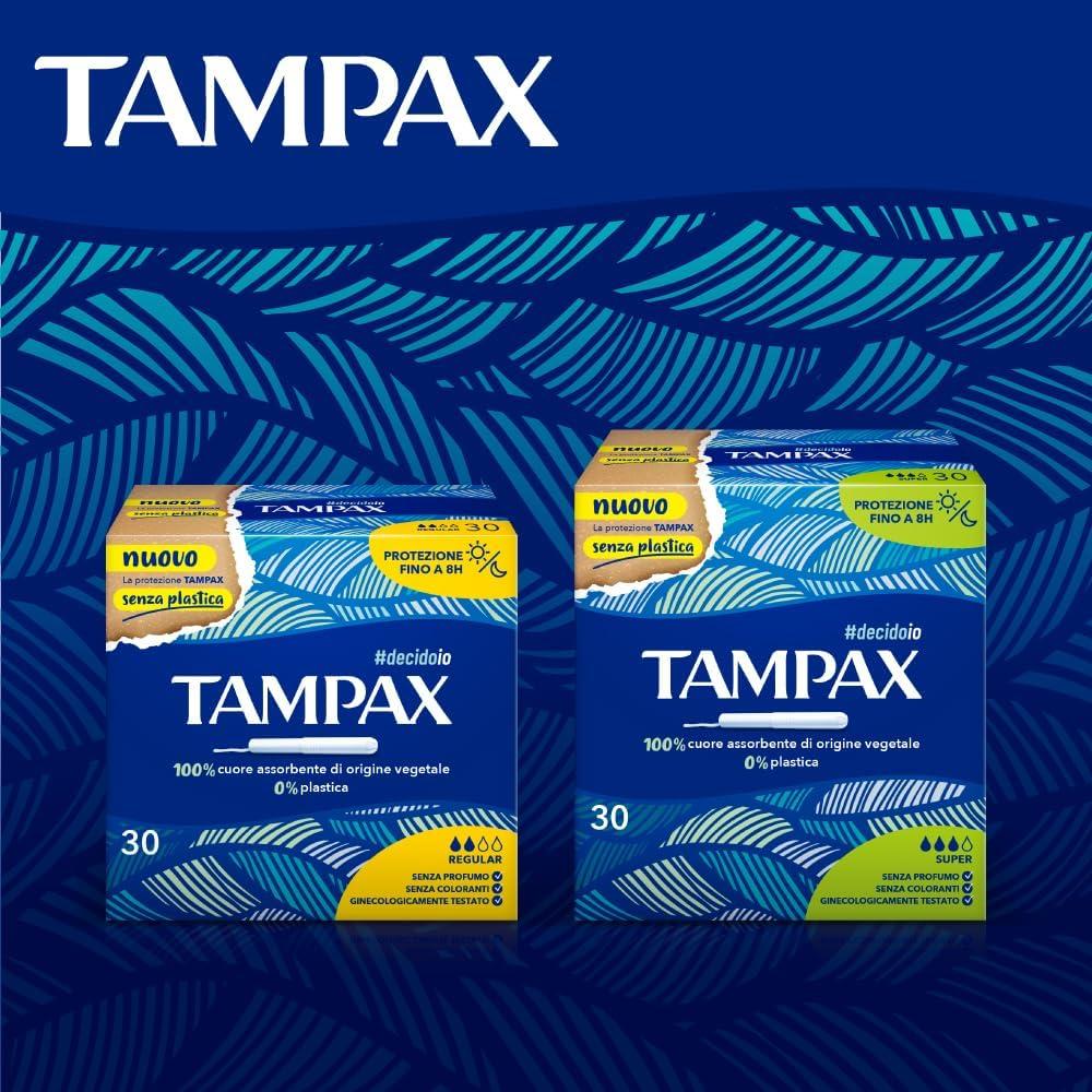 Tampax Blue Regular Tampons with Applicator - 30 Count Box | Buy ...