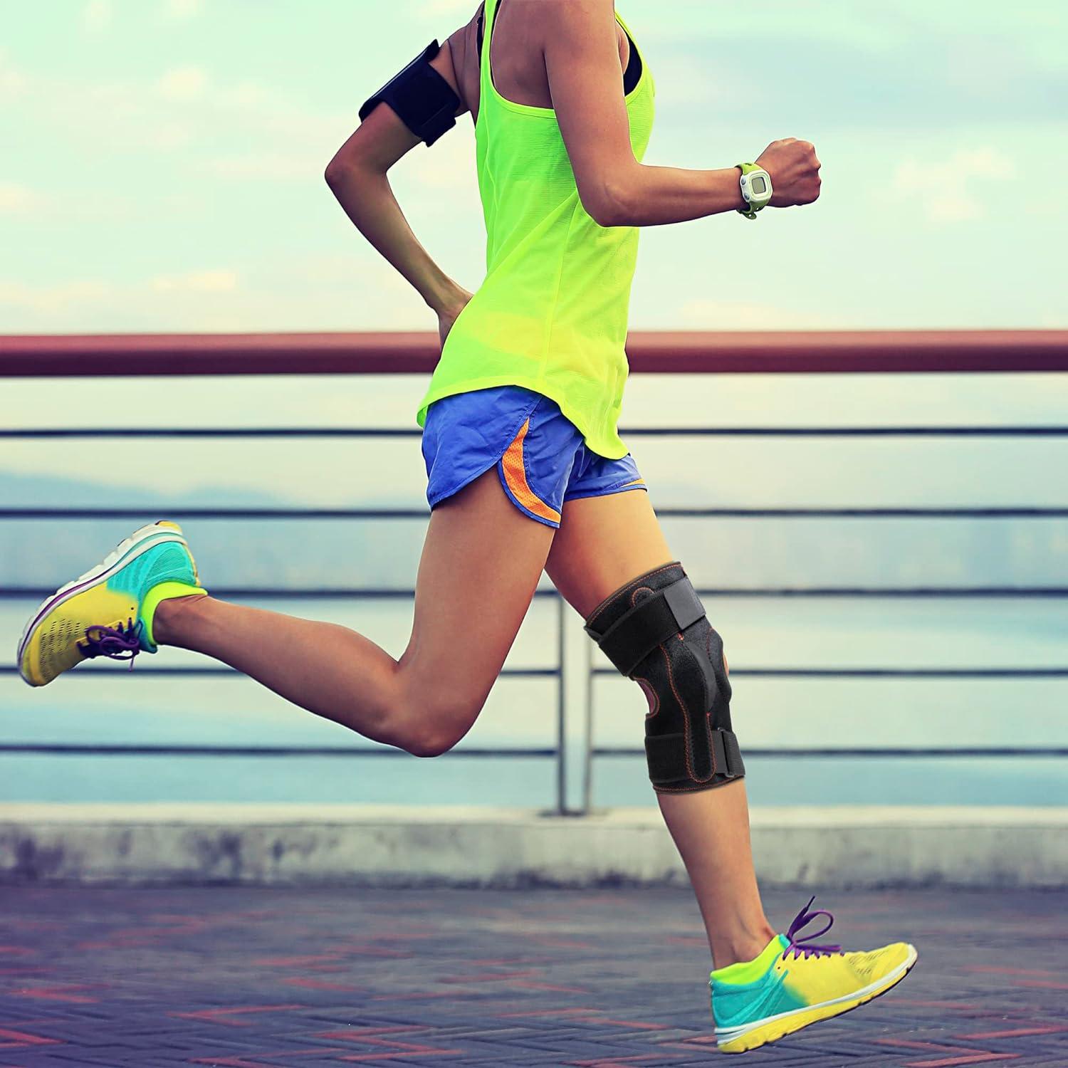 Thx4COPPER Hinged Knee Brace - Adjustable Open Patella with Stabilizers ...