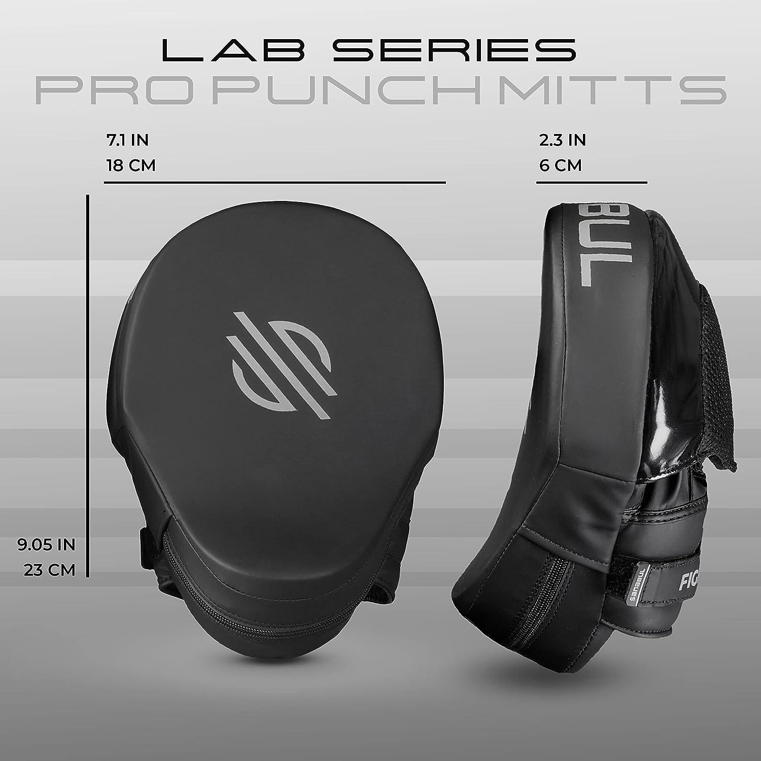 Sanabul Lab Series Professional Boxing Punch Mitts - Black/Silver | Buy ...