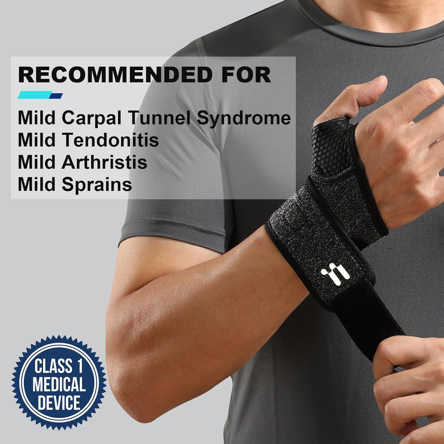 Fitomo Wrist Support Strap with Soft Thumb Opening - Left Hand ...
