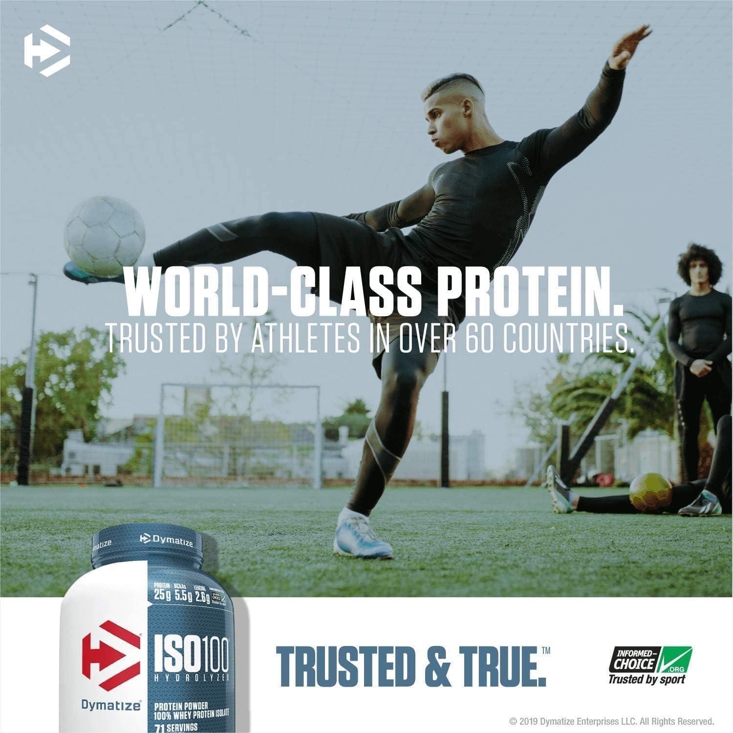 Dymatize ISO 100 Vanilla Whey Protein Isolate Powder - 5lb Package ...