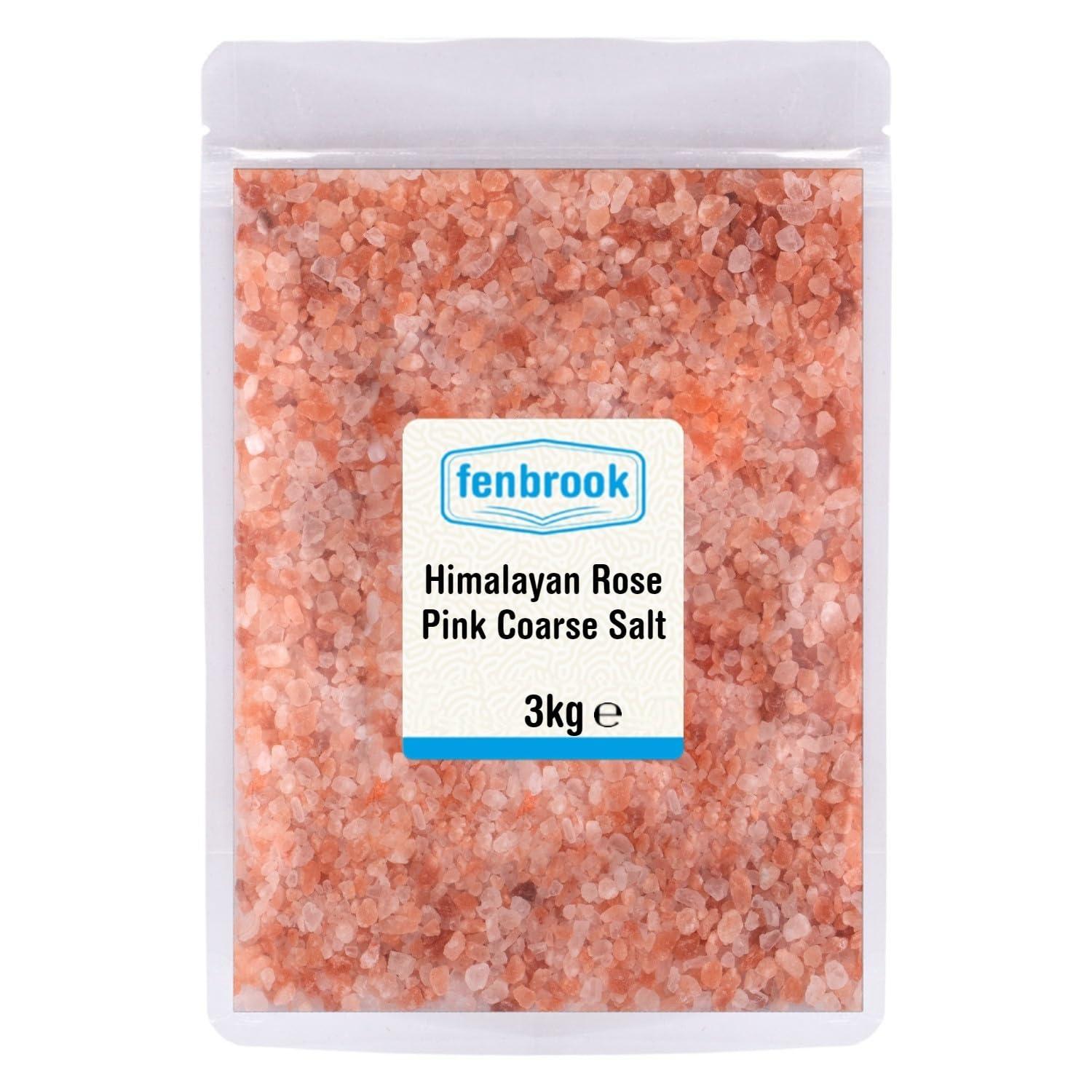 Himalayan Rose Pink Crystal Salt Coarse 3kg by Fenbrook | Buy Now with ...