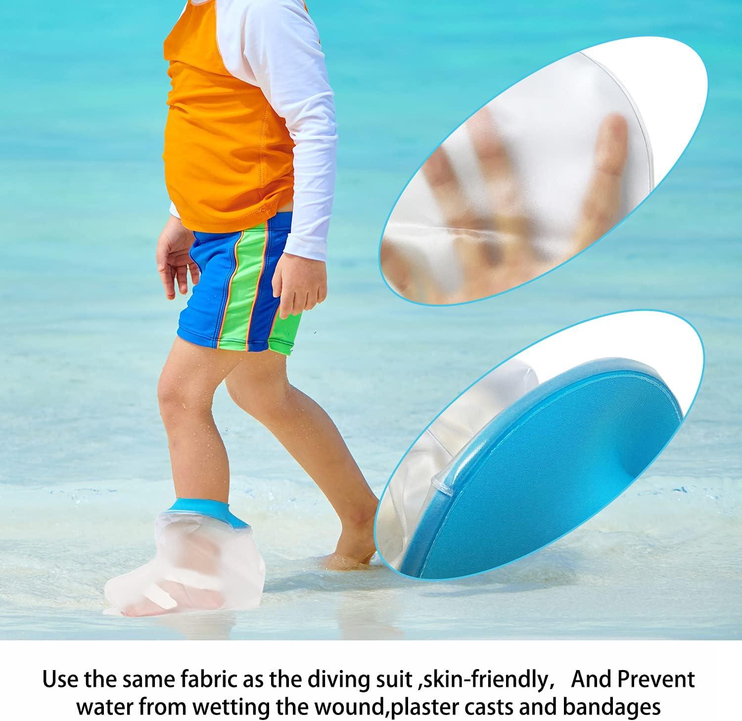 Child Waterproof Cast Cover - Reusable Shower Protector for Kids Feet ...
